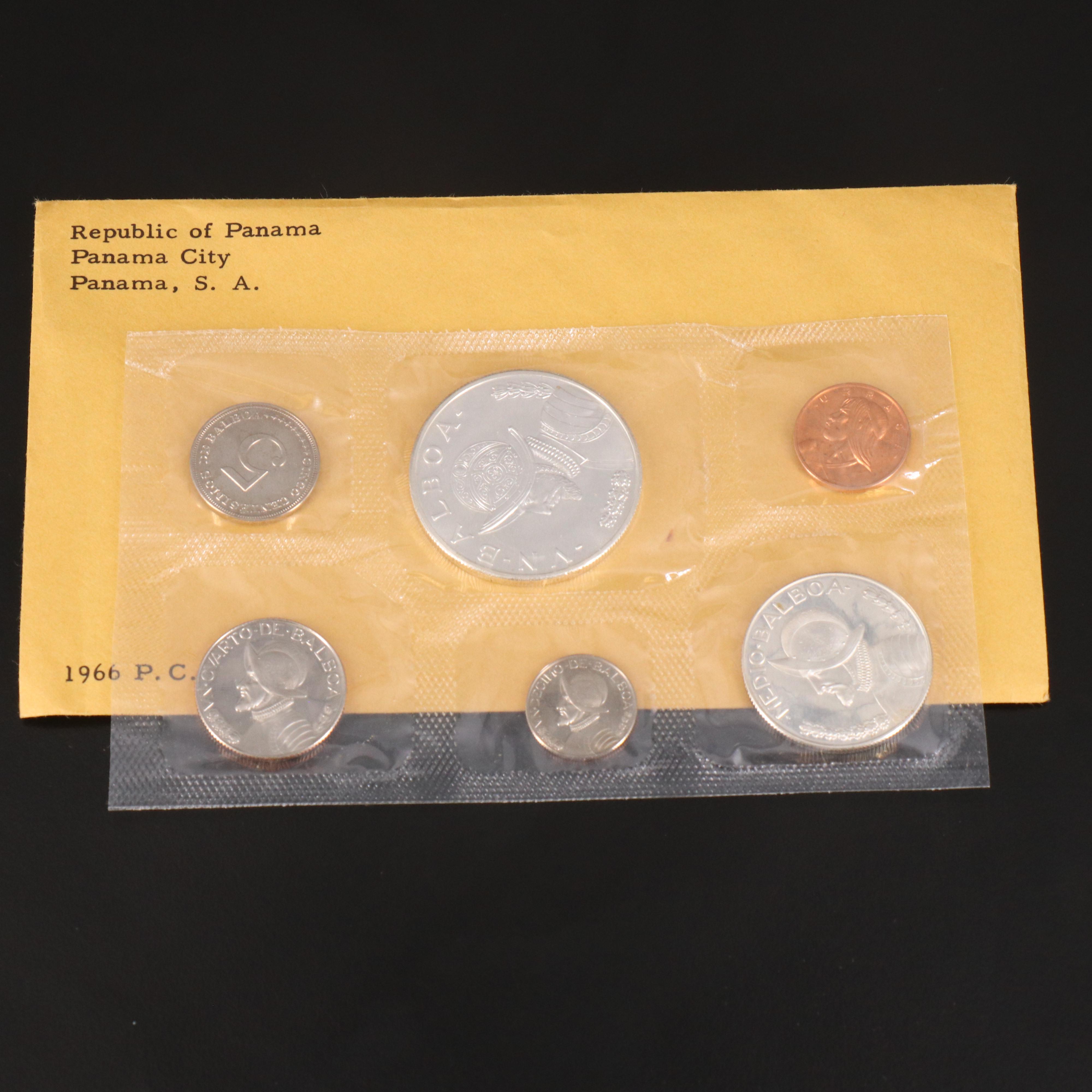Group of Five, Six Piece Silver Panama Proof Sets | EBTH