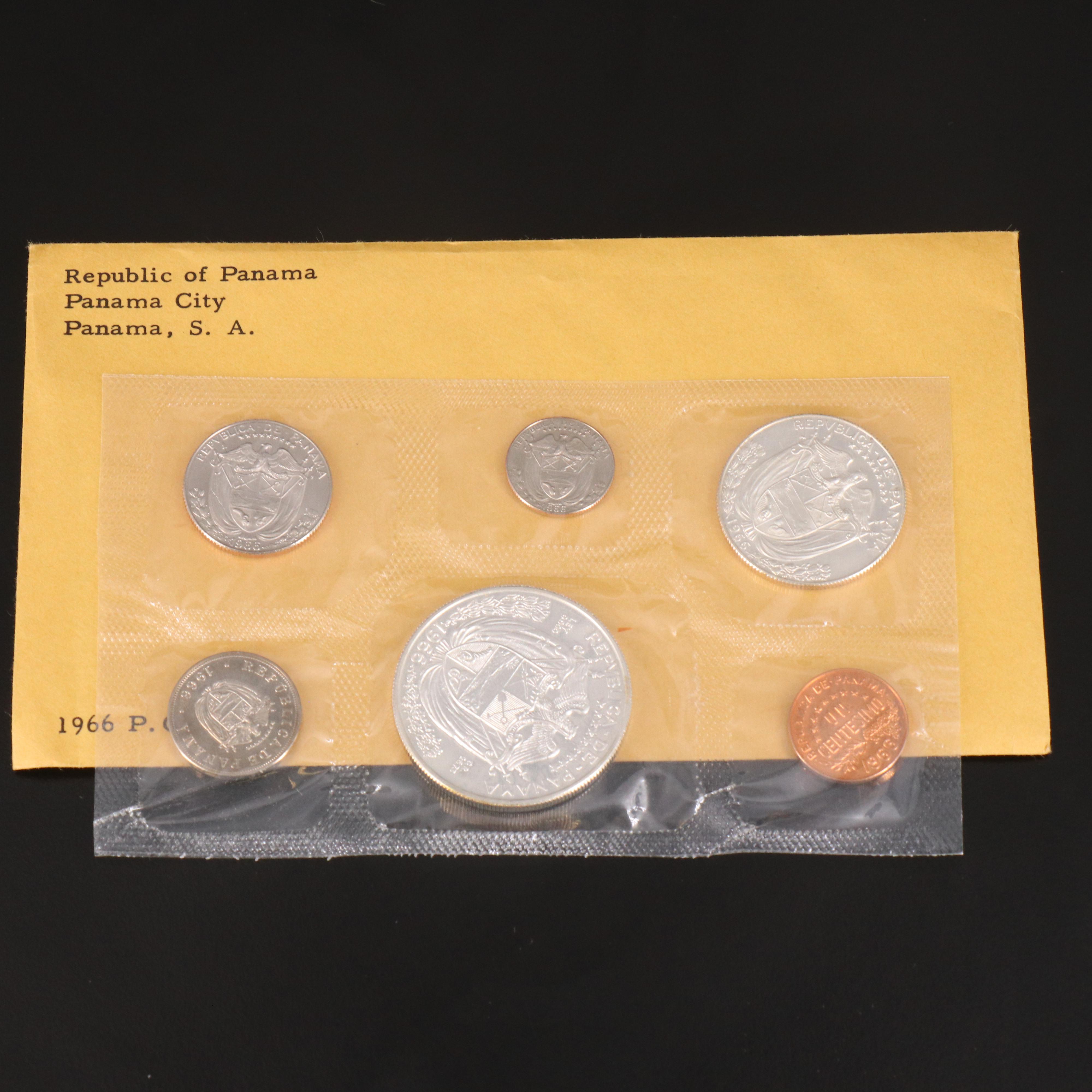 Group of Five, Six Piece Silver Panama Proof Sets | EBTH