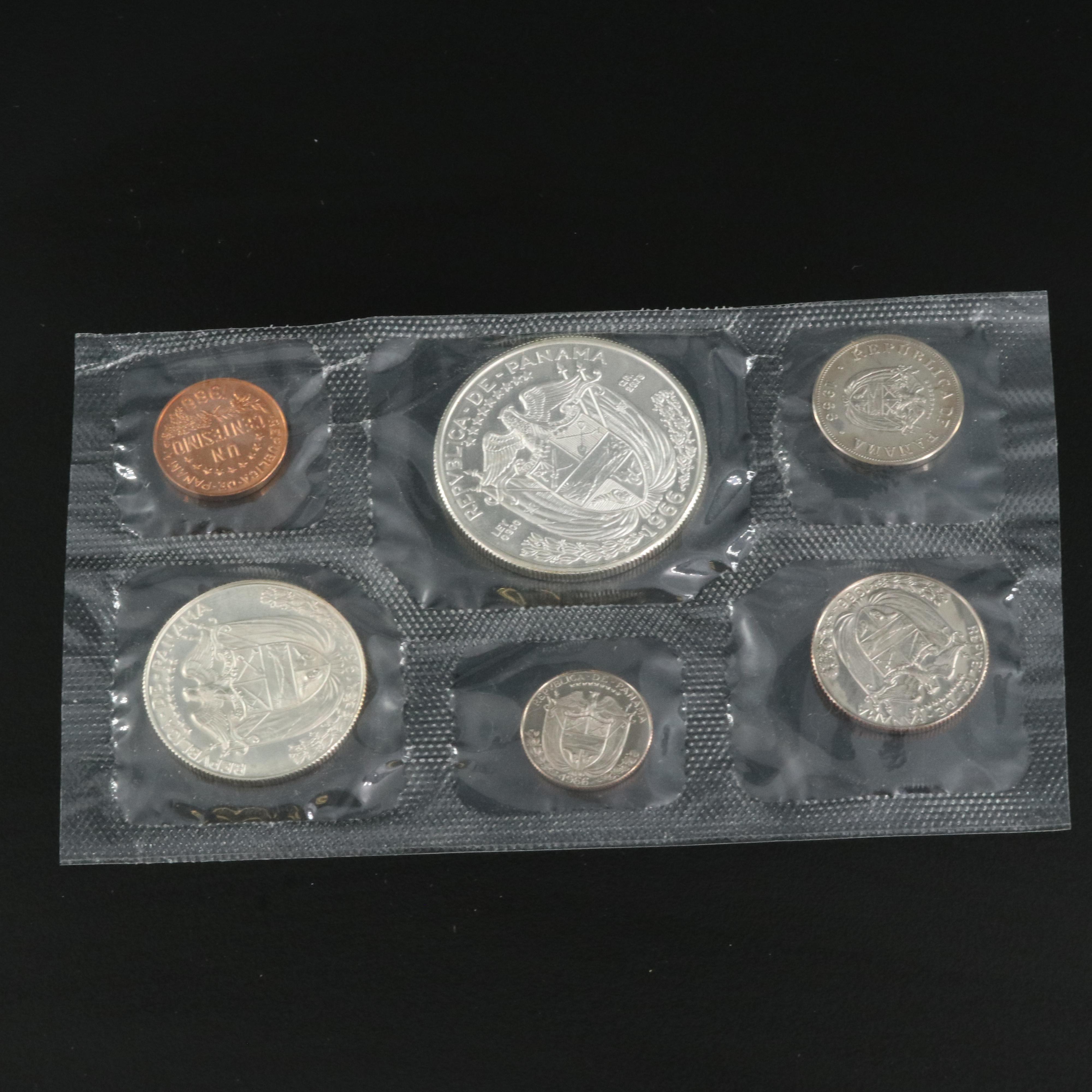Group of Five, Six Piece Silver Panama Proof Sets | EBTH
