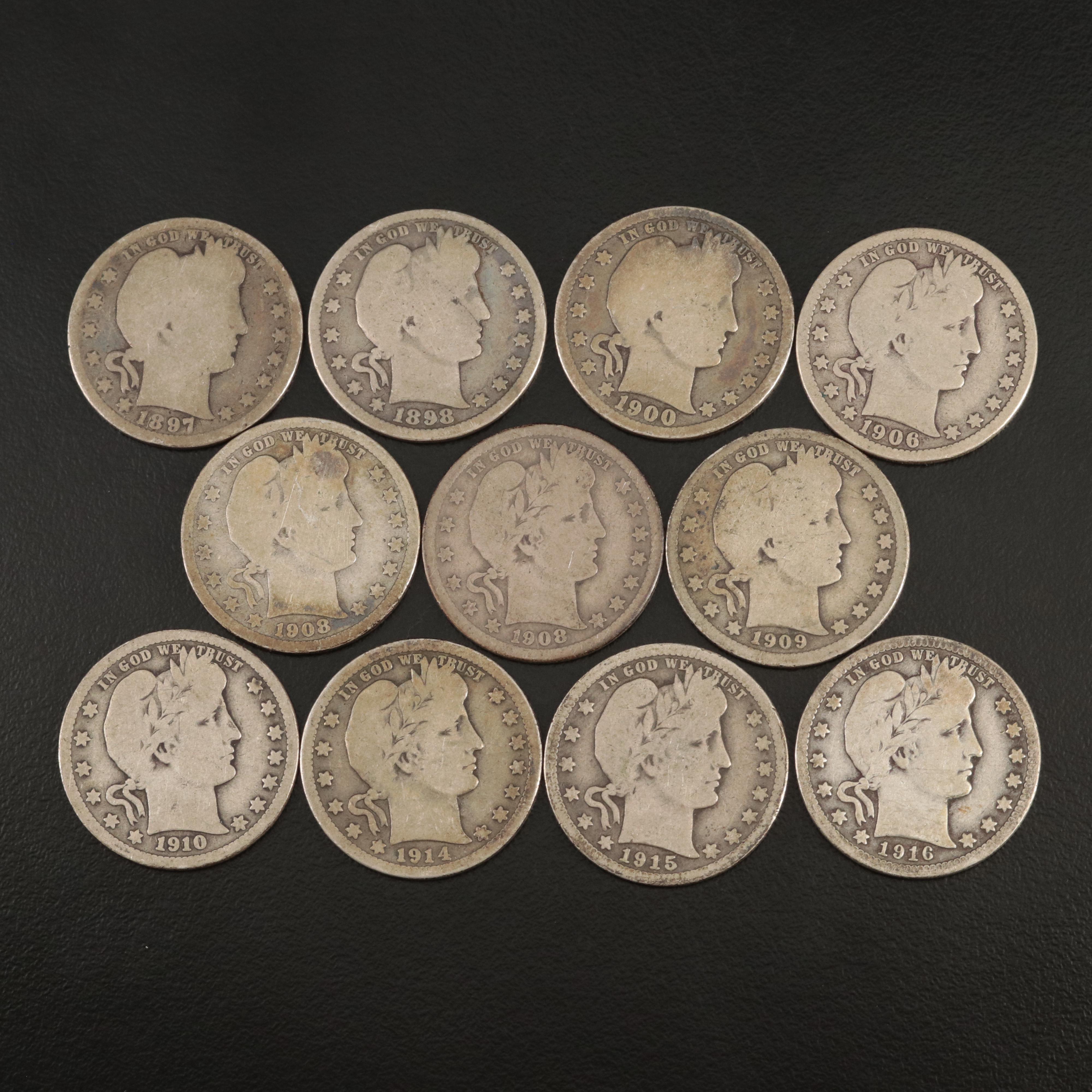 Twenty Barber Type Silver Coins | EBTH
