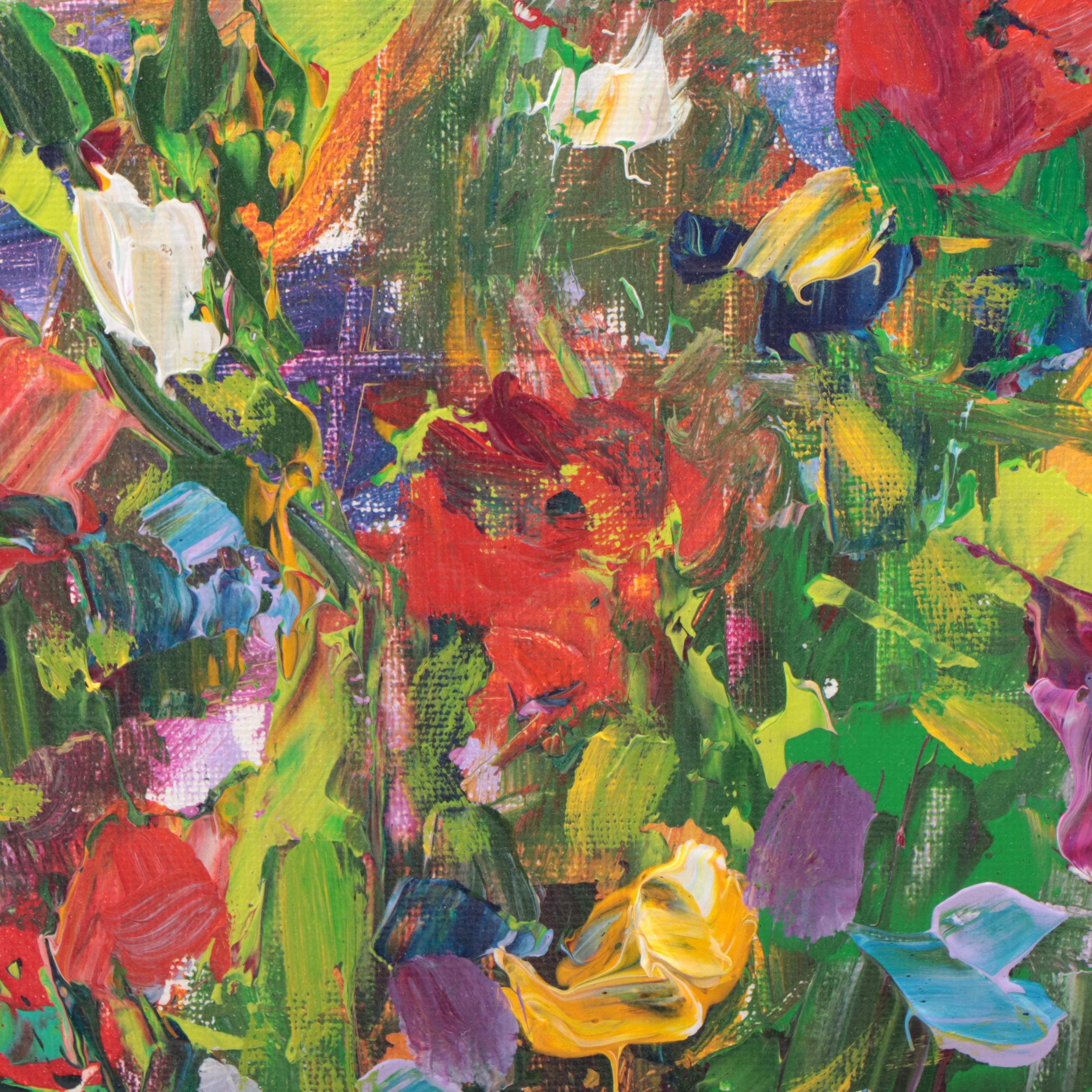 Amelia Colne Floral Acrylic Painting, 21st Century | EBTH