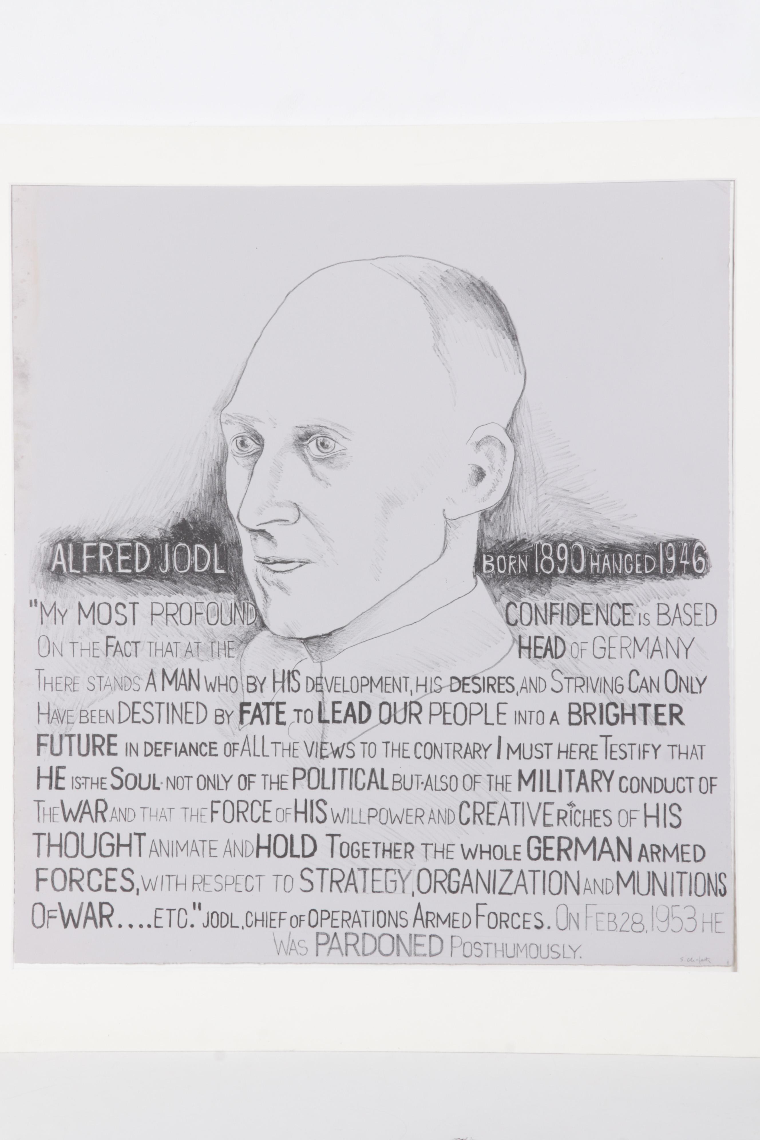 Sidney Chafetz Lithograph "Alfred Jodl," 1991 | EBTH