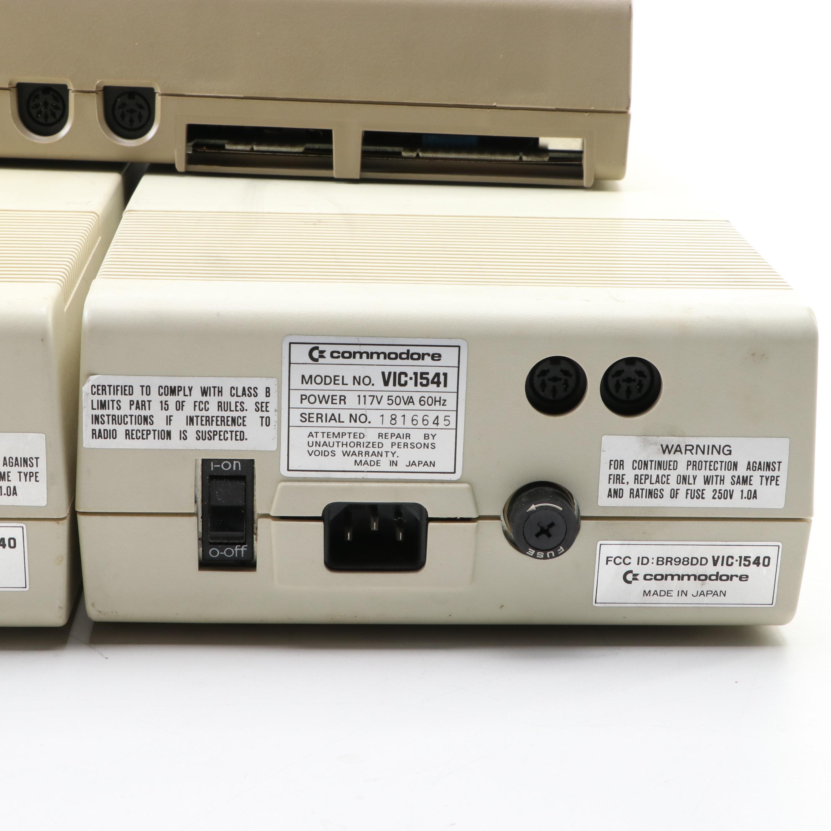 Commodore Floppy Disk Single Drives, Keyboard With Manuals and ...