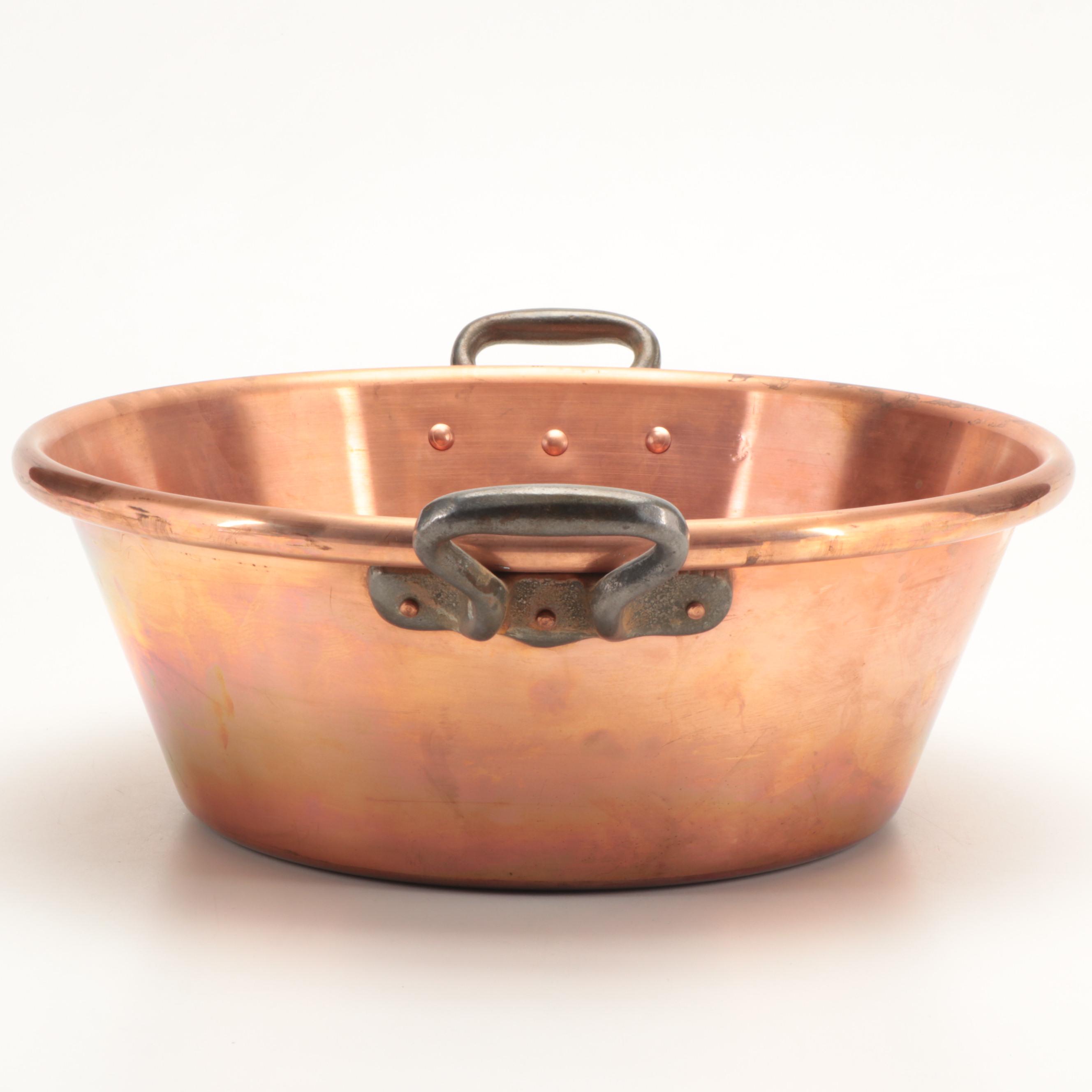 French Copper Double-Handled Basin Pot | EBTH