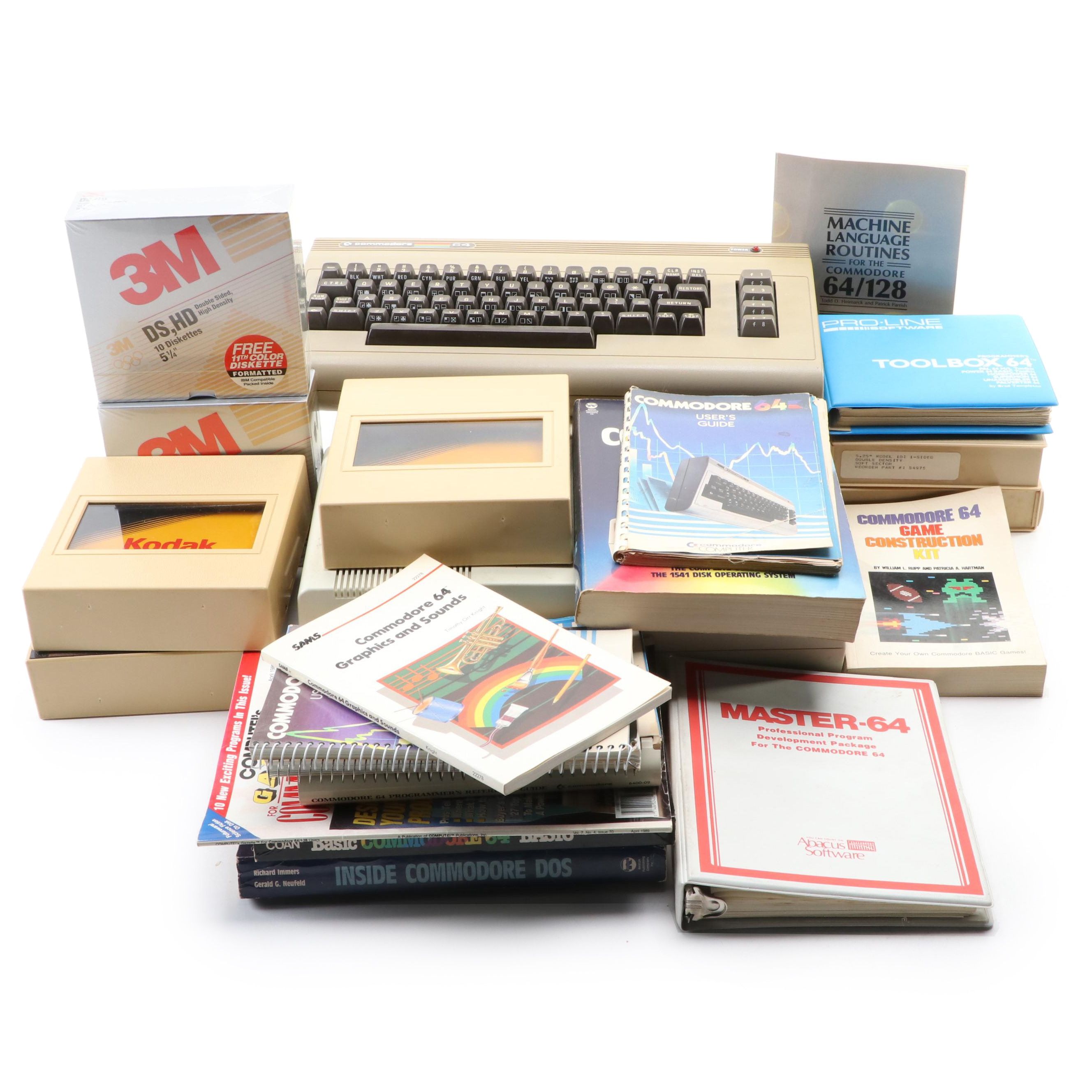 Commodore Floppy Disk Single Drives, Keyboard With Manuals and ...