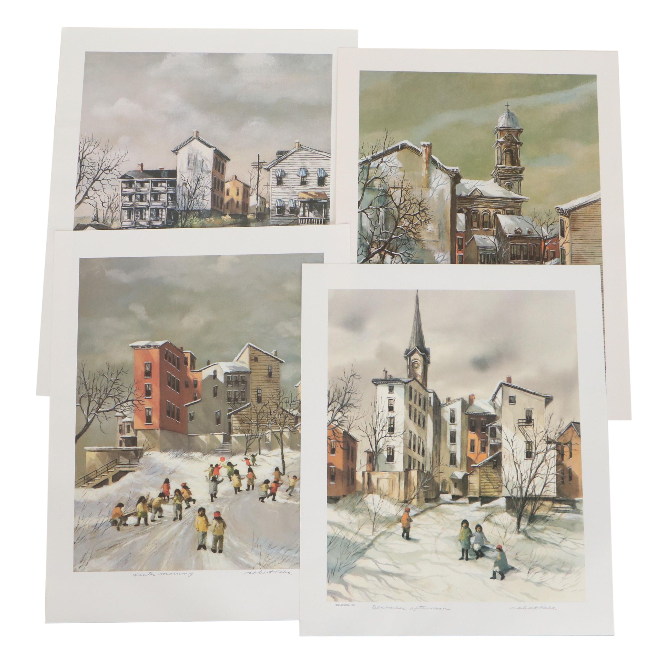Robert Fabe Winter Scene Offset Lithographs | EBTH