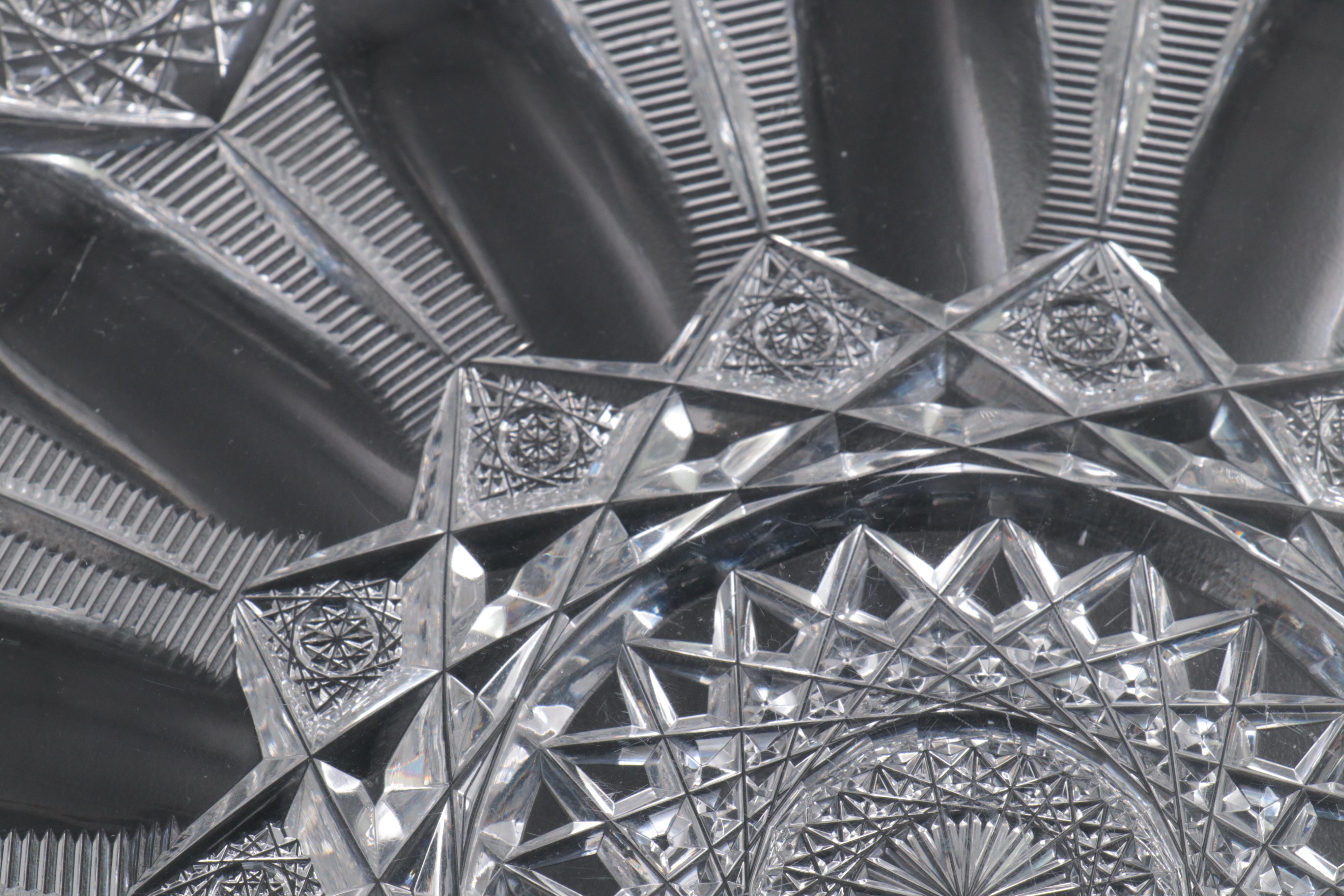 H. P. Sinclaire & Co. "Bengal" American Brilliant Cut Glass Tray | EBTH