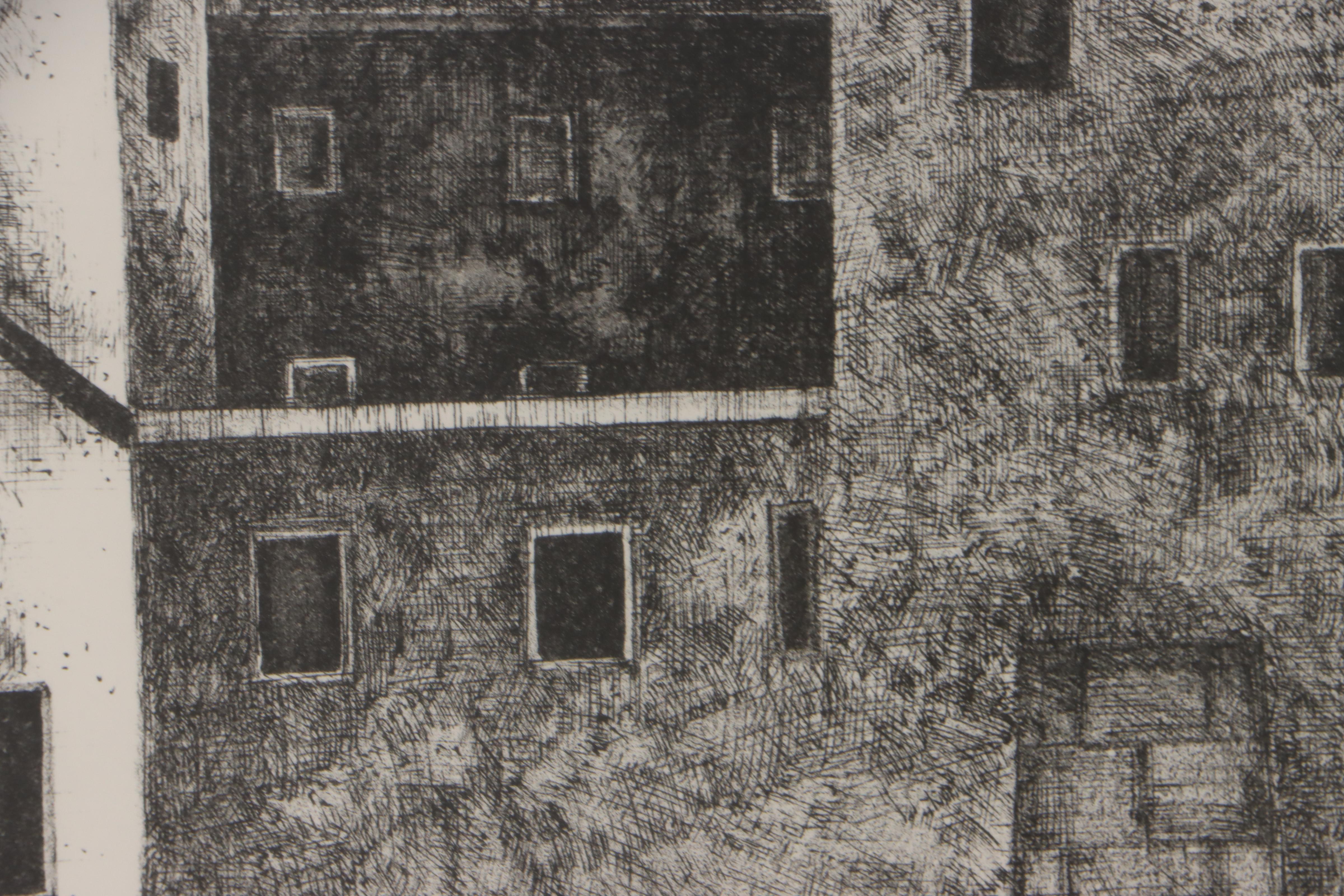 Herbert Breiter Townscape Lithograph, 1969 | EBTH