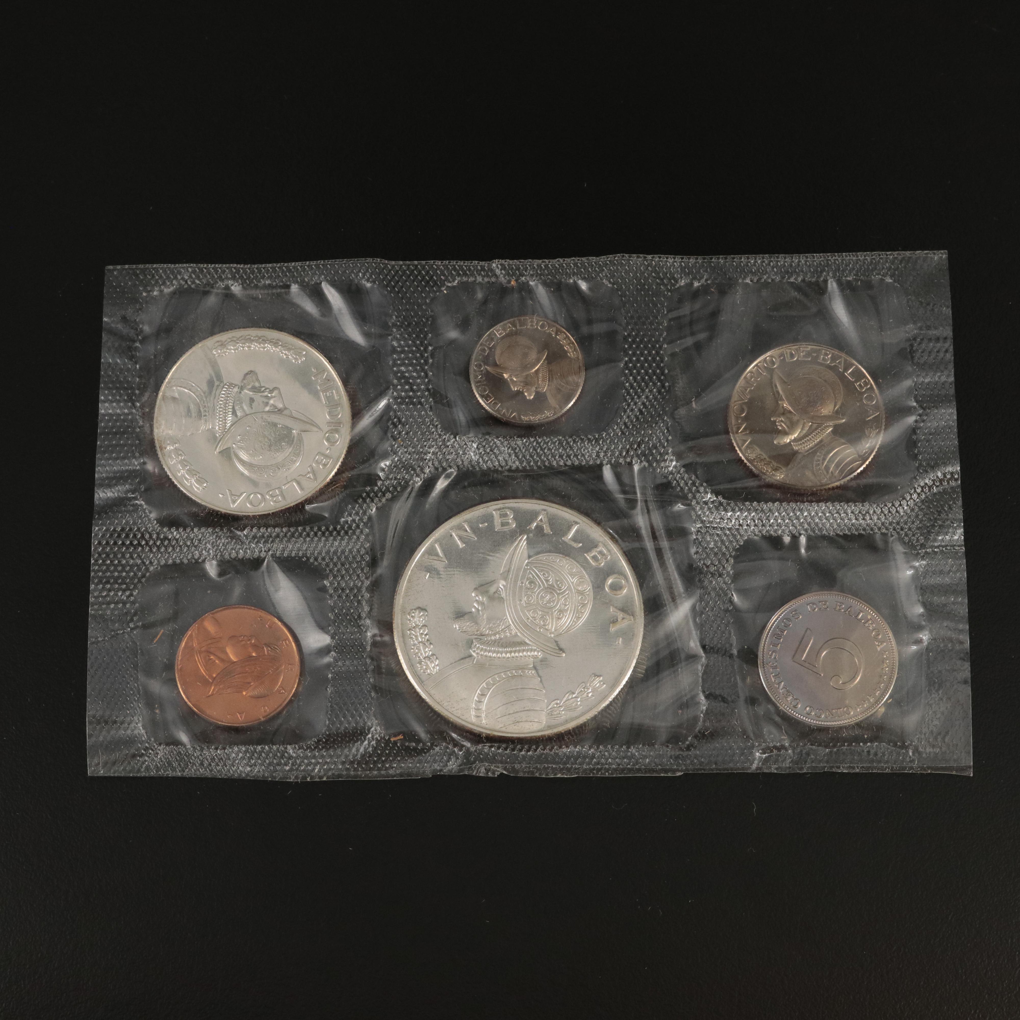 Group of Five, Six Piece Silver Panama Proof Sets | EBTH
