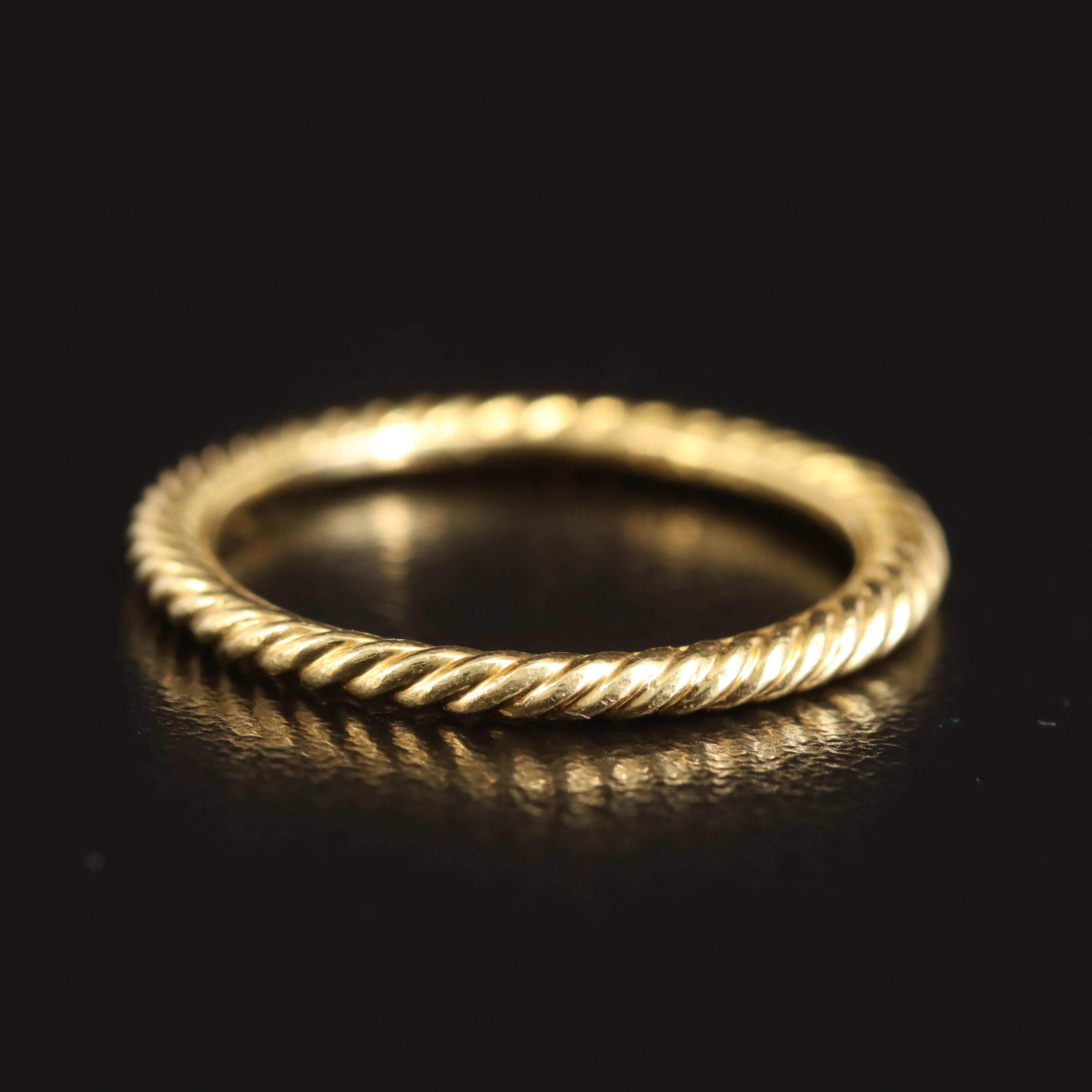 David Yurman "Cable" 18K Stack Band | EBTH