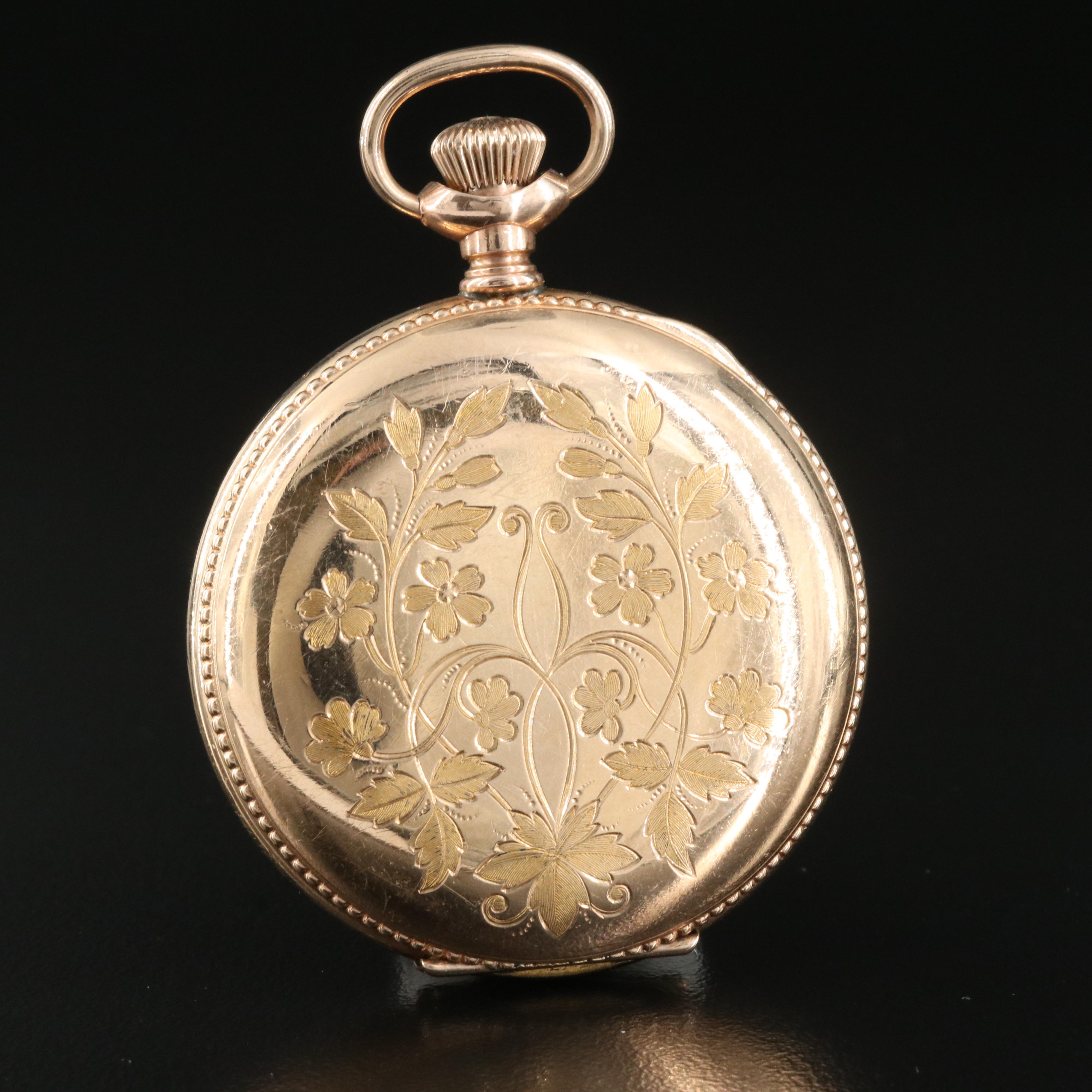 1900 Elgin Gold-Filled Hunting Case Pocket Watch | EBTH