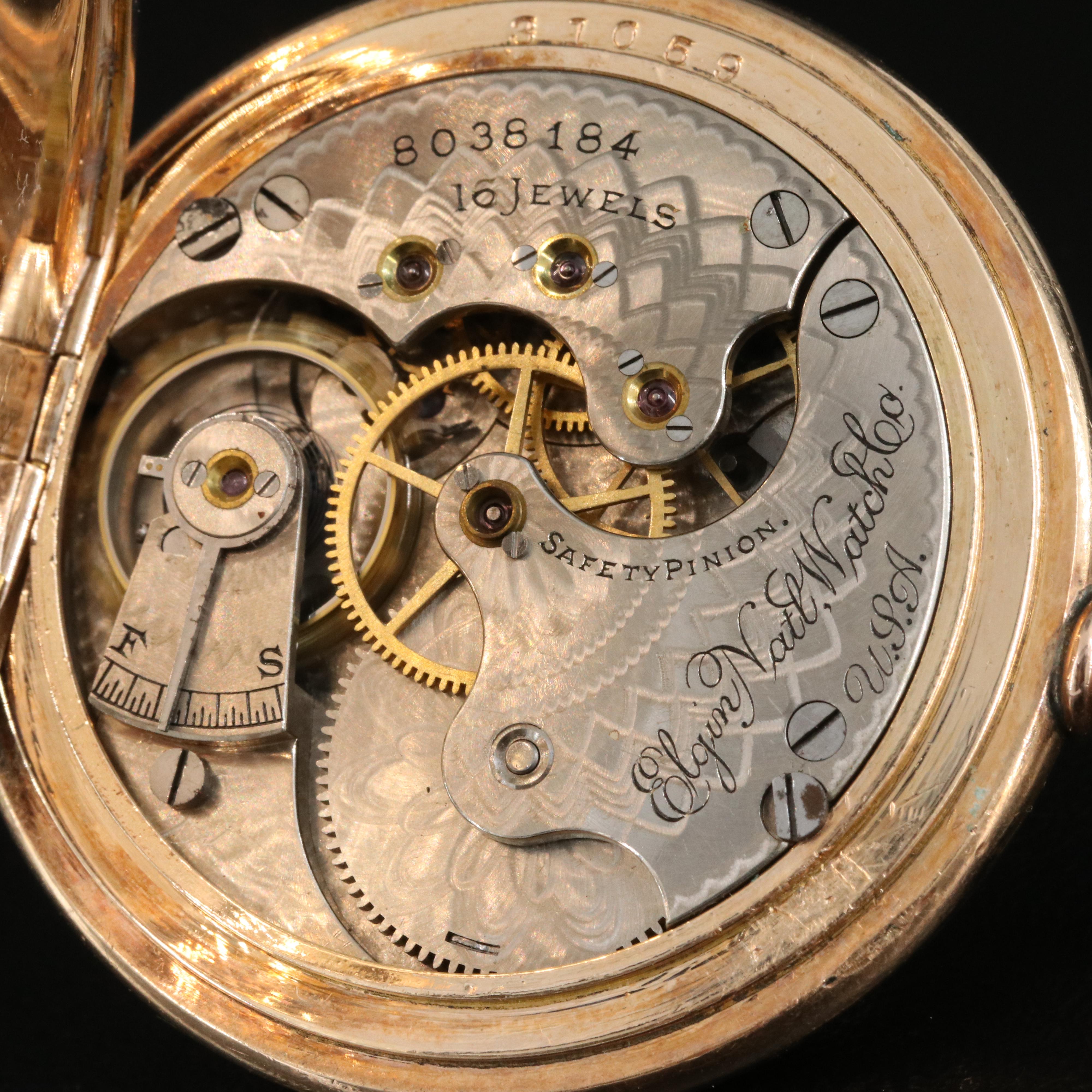 1900 Elgin Gold-Filled Hunting Case Pocket Watch | EBTH