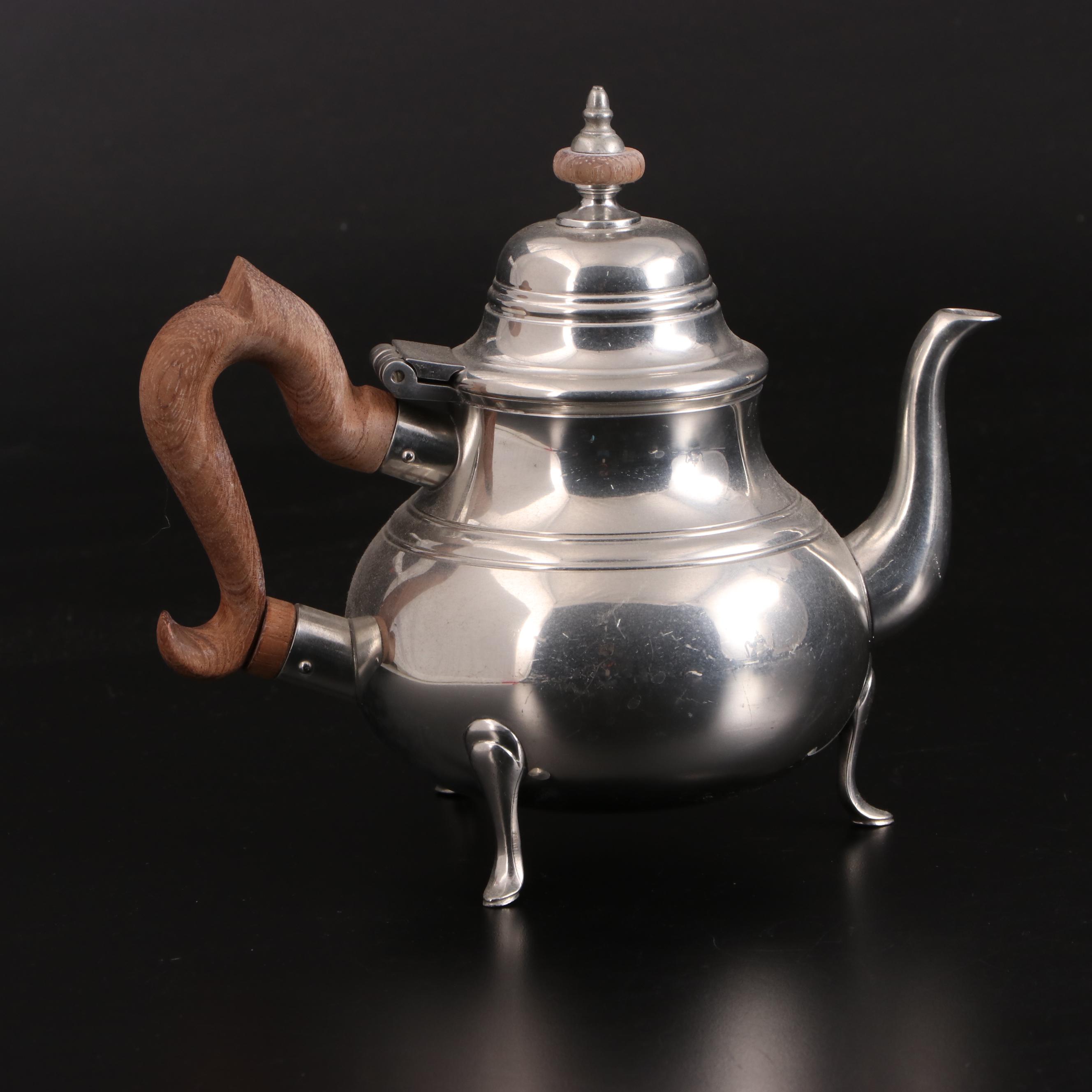 Williamsburg Restoration Steiff Pewter Coffee and Tea Set | EBTH