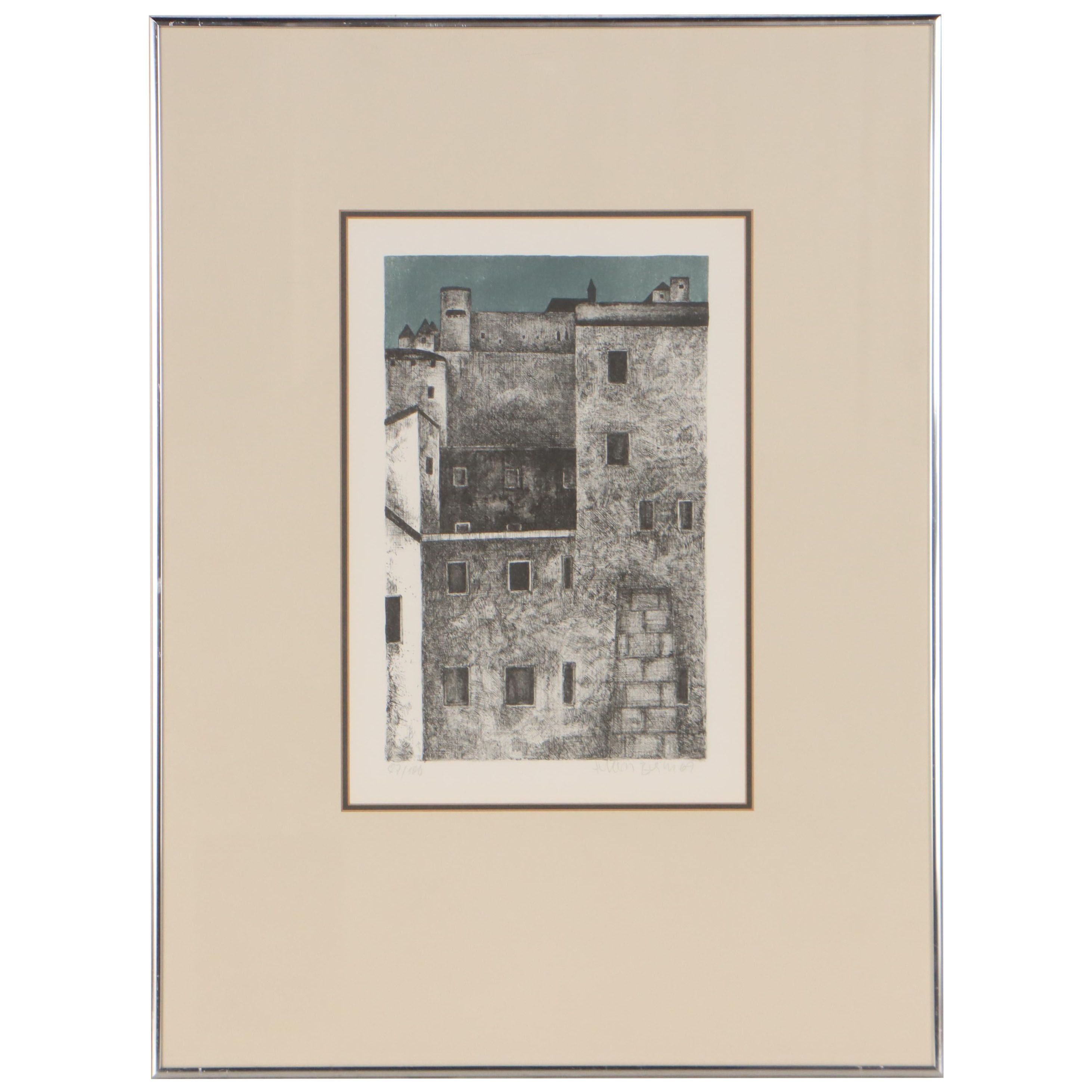 Herbert Breiter Townscape Lithograph, 1969 | EBTH