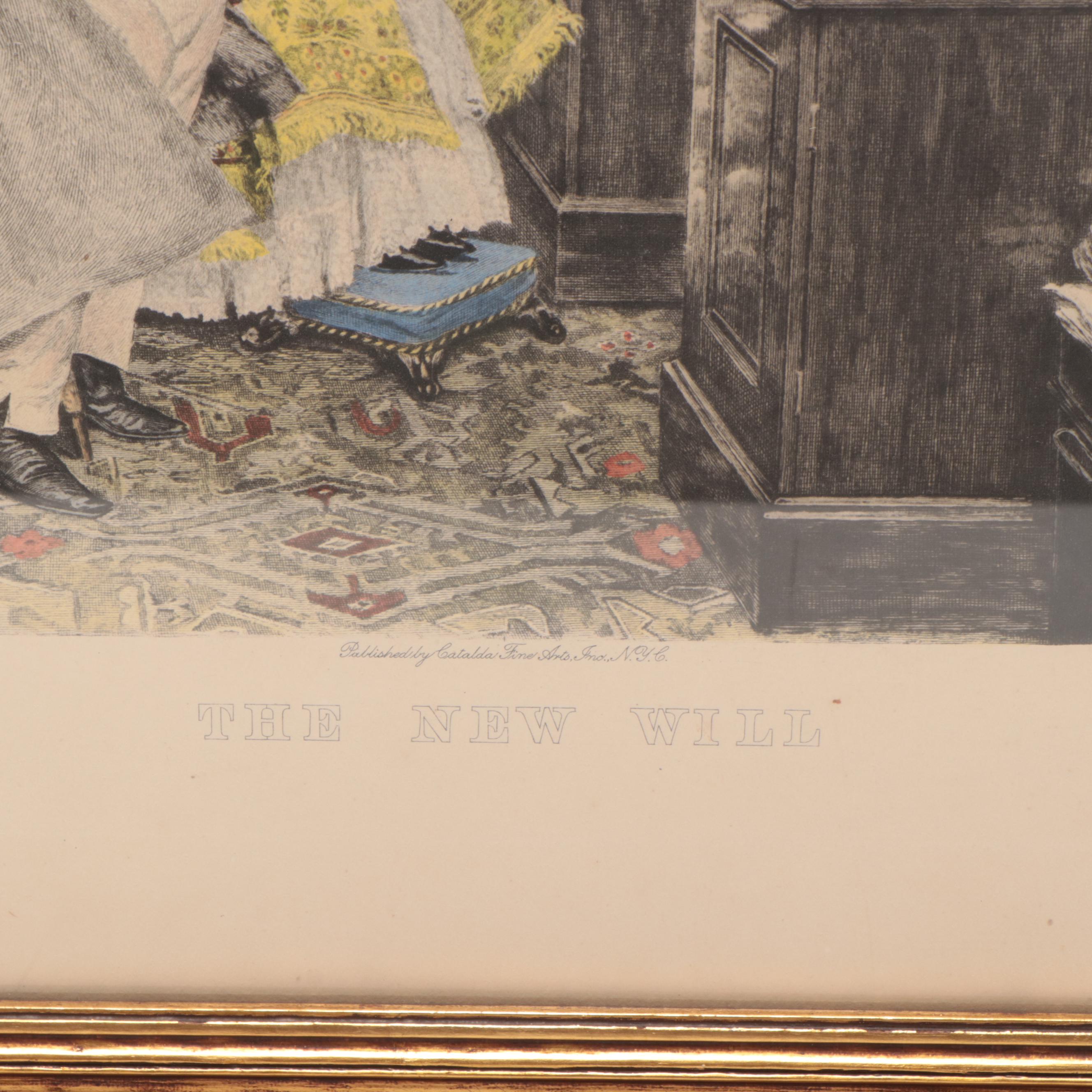 Hand-Colored Photogravure After W. Dendy Sadler "The New Will" | EBTH
