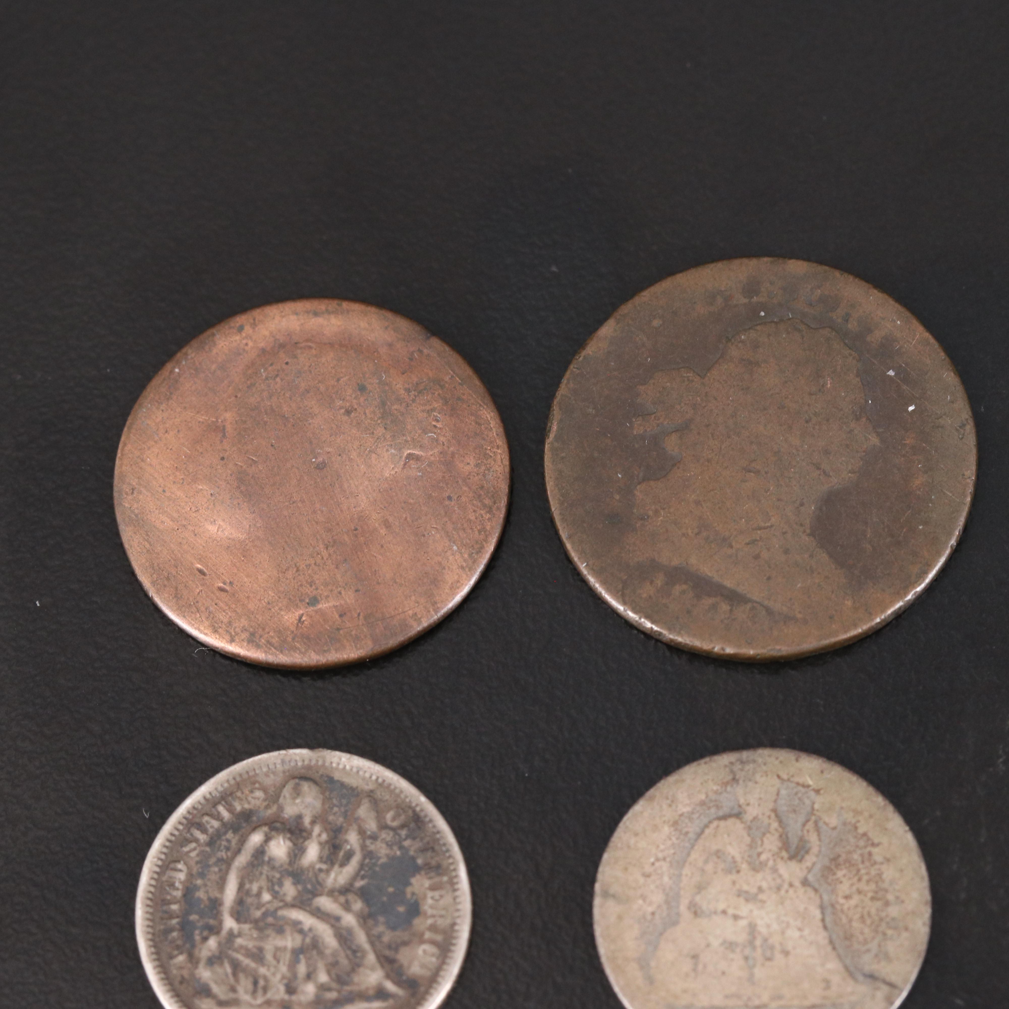 Small Collection of United States Coins and a British Farthing | EBTH