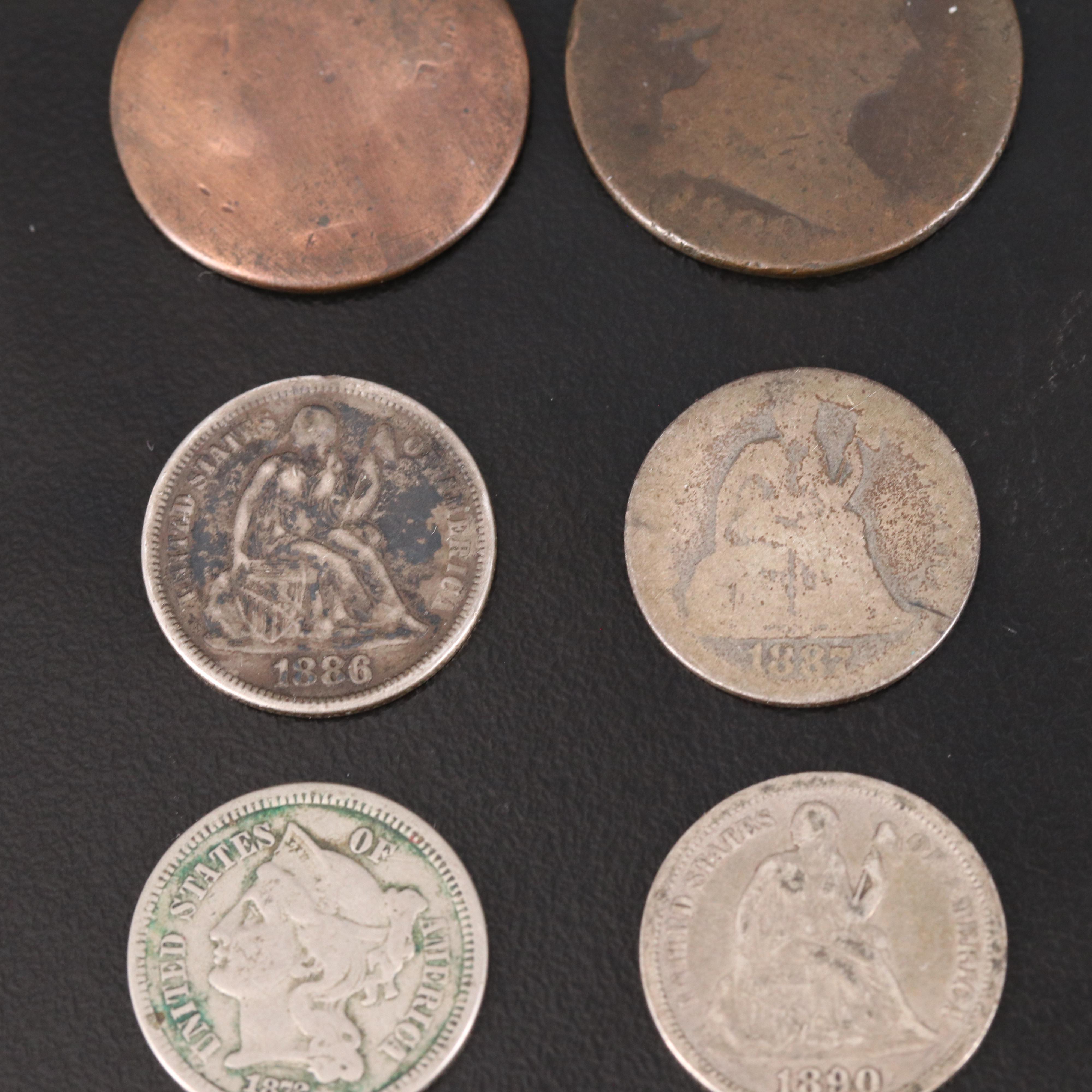 Small Collection of United States Coins and a British Farthing | EBTH