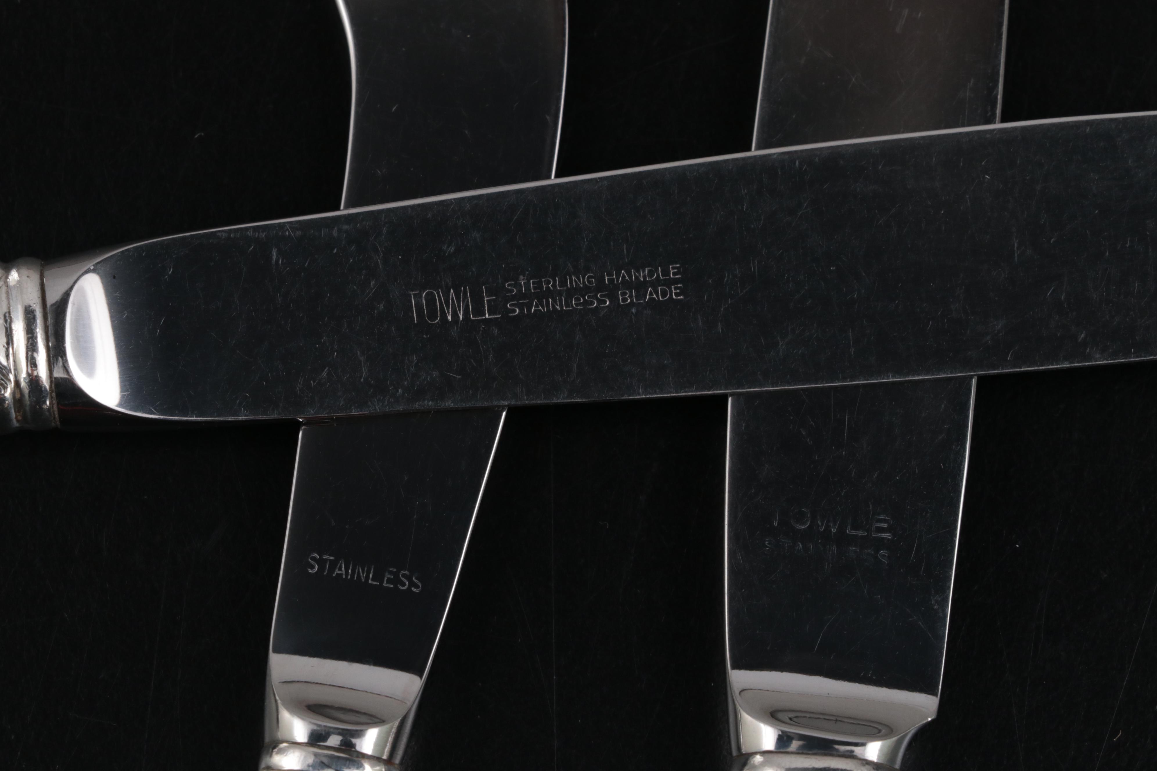 Towle "French Provincial" Sterling Flatware and Lunt "Modern Victorian ...