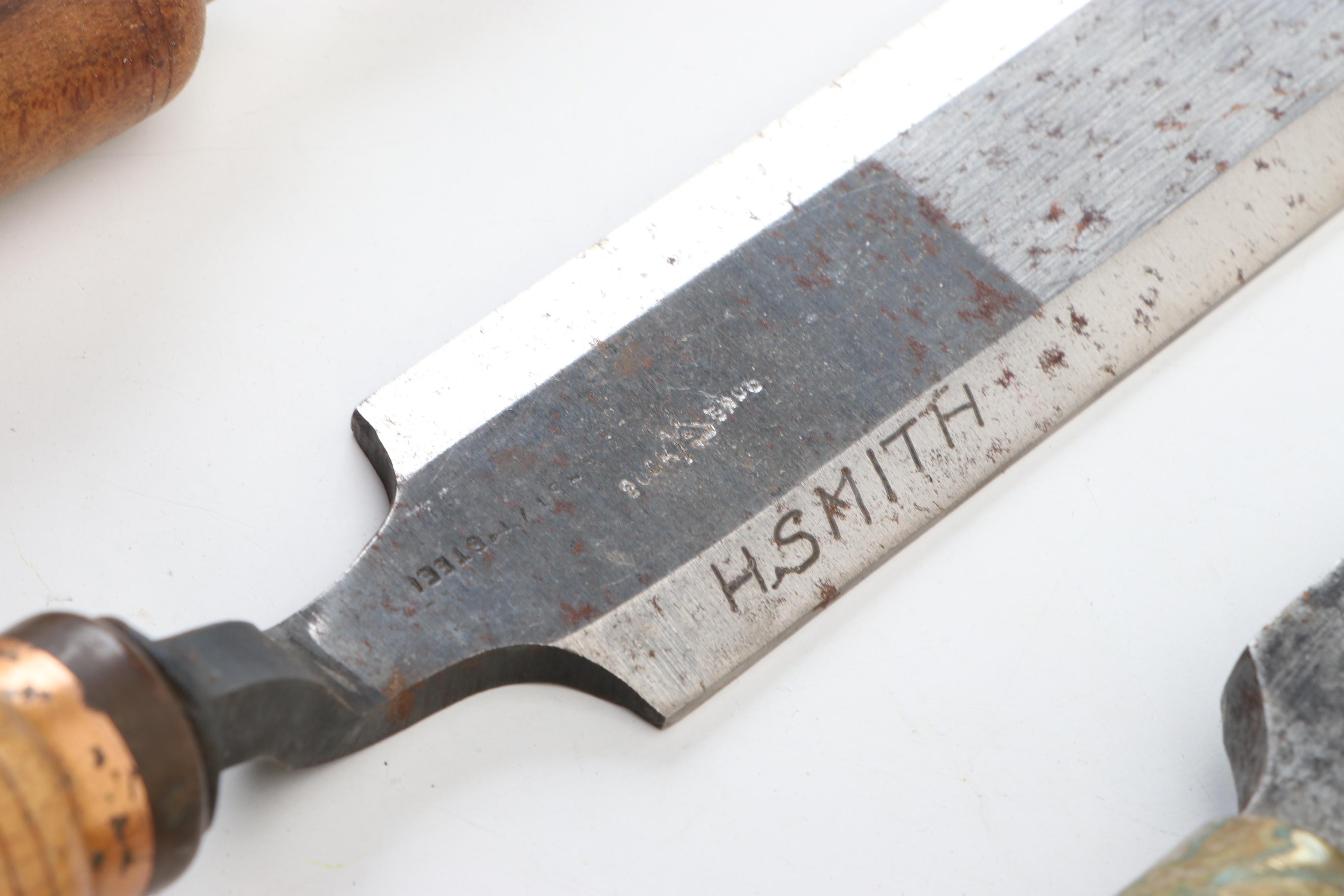 Buck Brothers Steel , Oak and Other Wooden Handled Wood Lathe Chisels ...