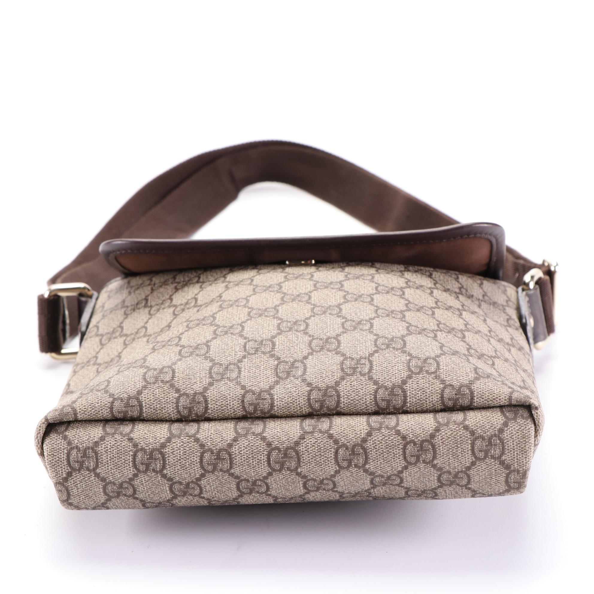Gucci Crossbody Bag in GG Supreme Vinyl and Leather | EBTH