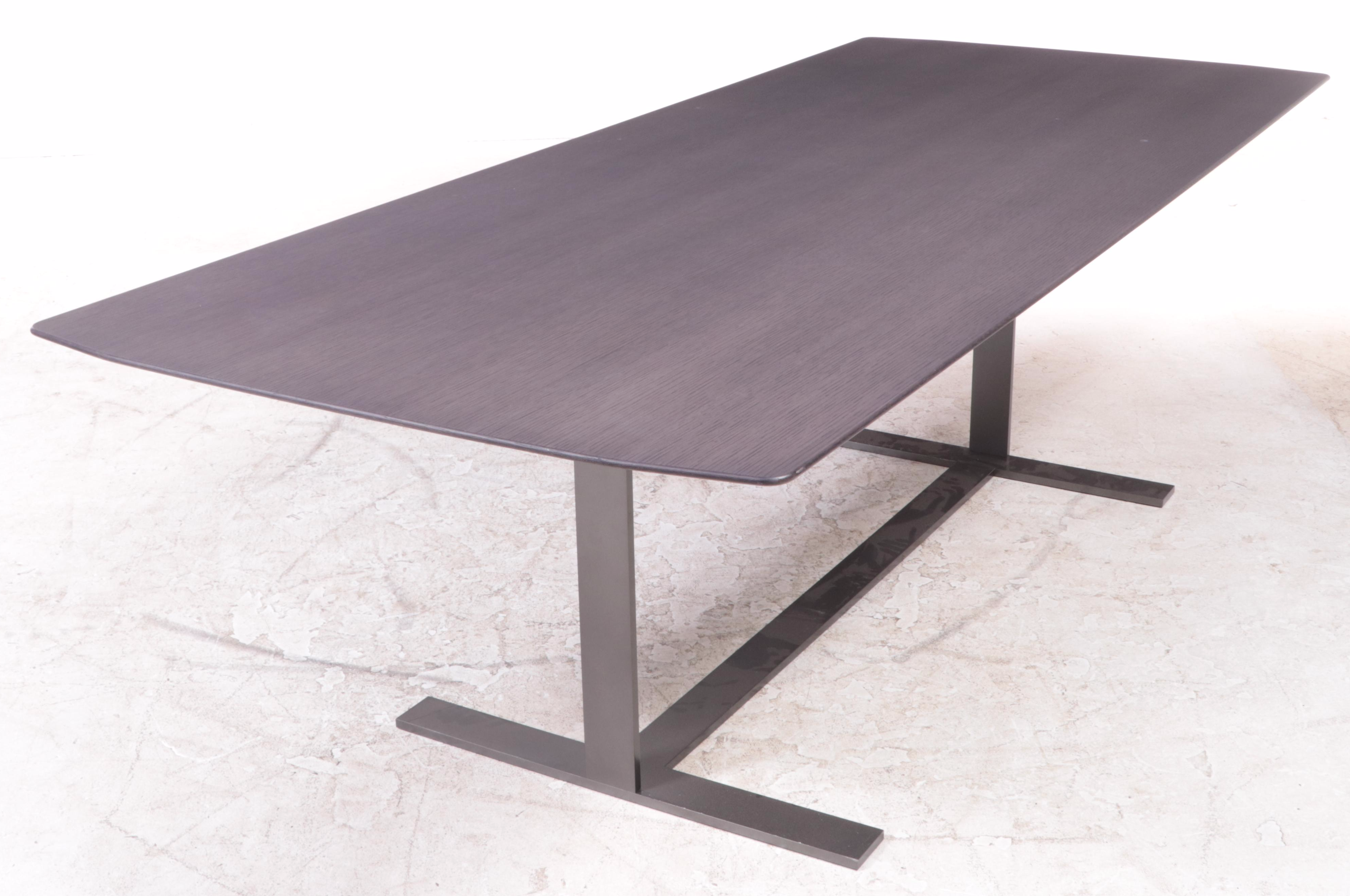 B&B Italia "Eileen" Gray Oak-Grained Laminate Dining/Conference Table ...