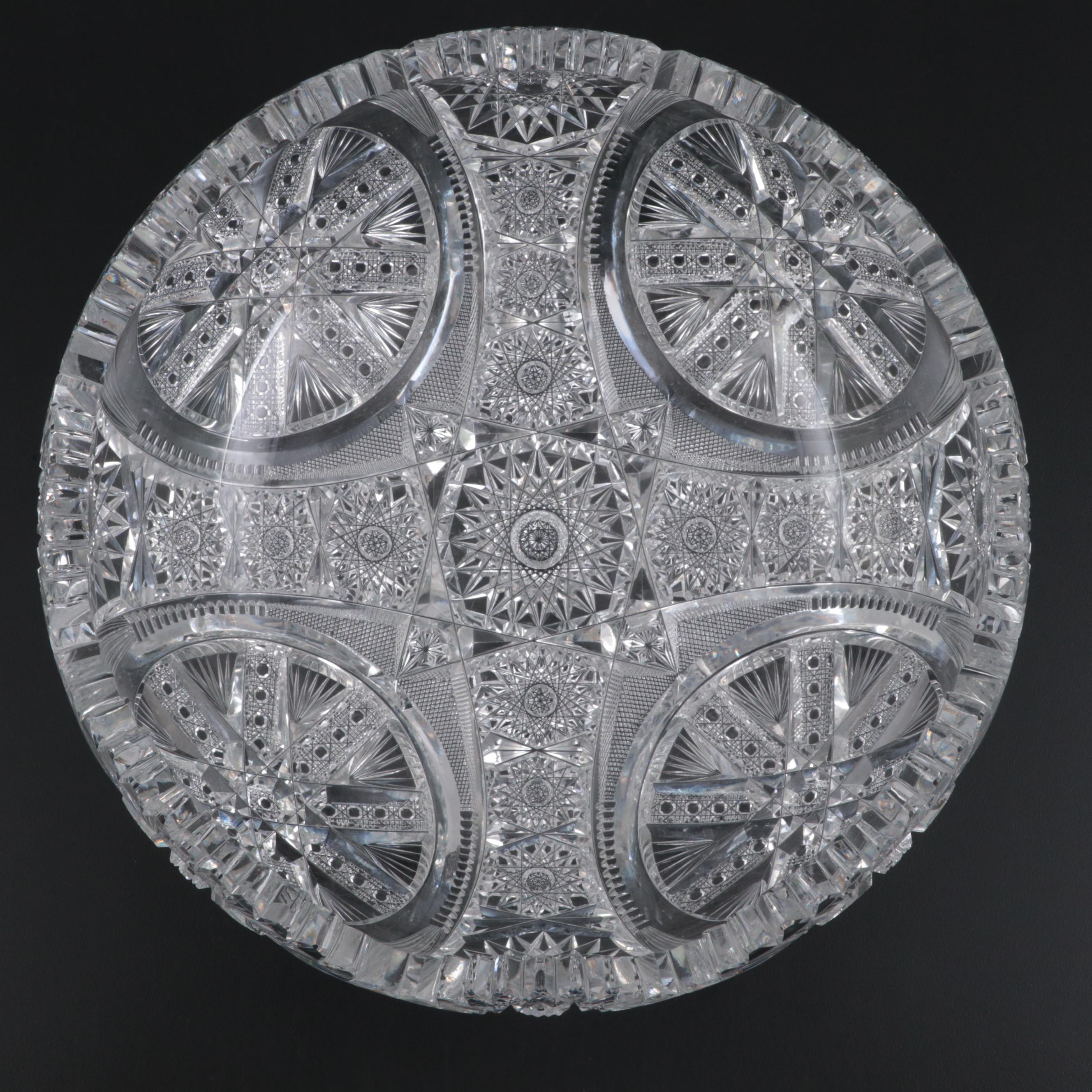 H. C. Fry Glass Co. "Chicago" American Brilliant Cut Glass Bowl, Early ...