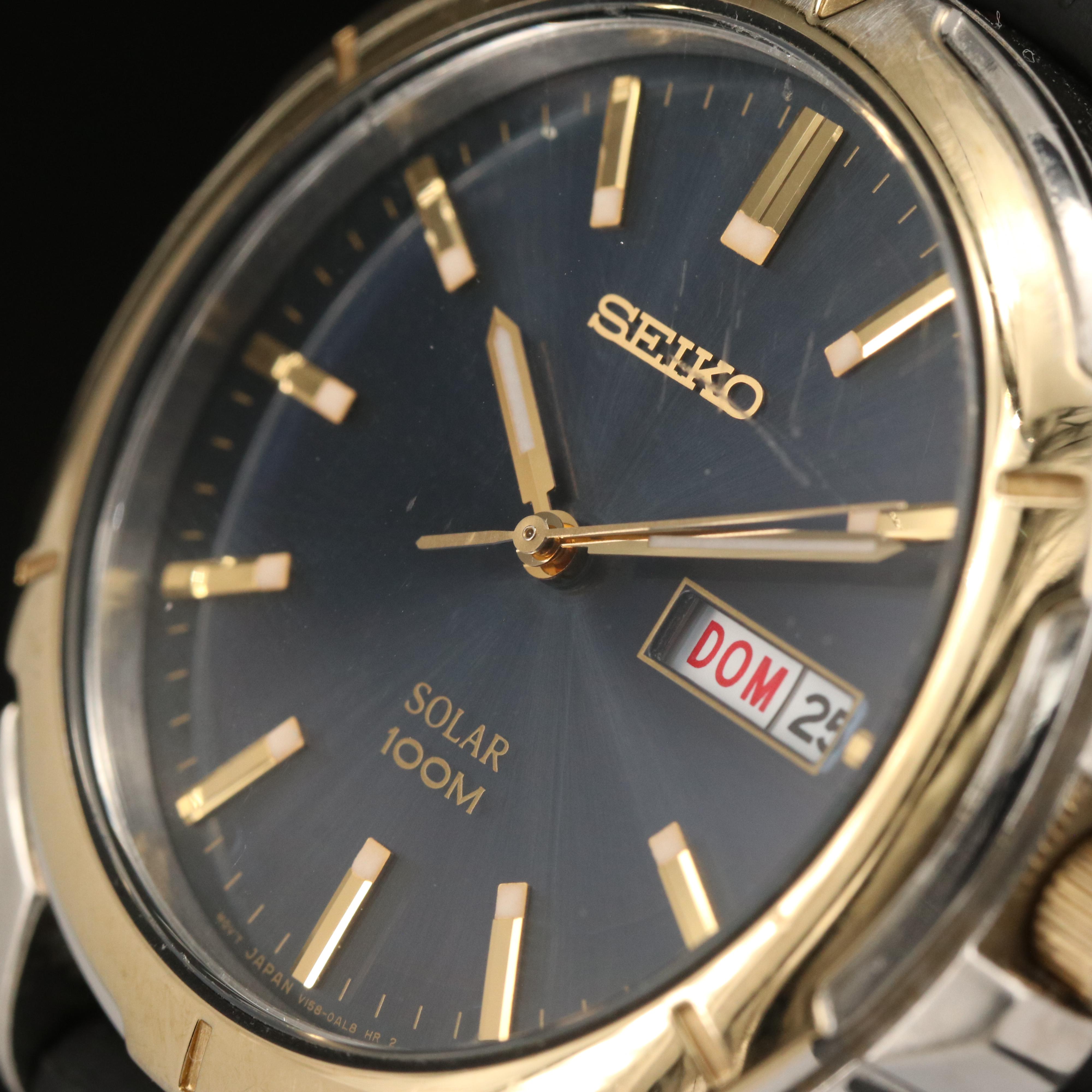 Seiko Solar Day/Date Wristwatch | EBTH