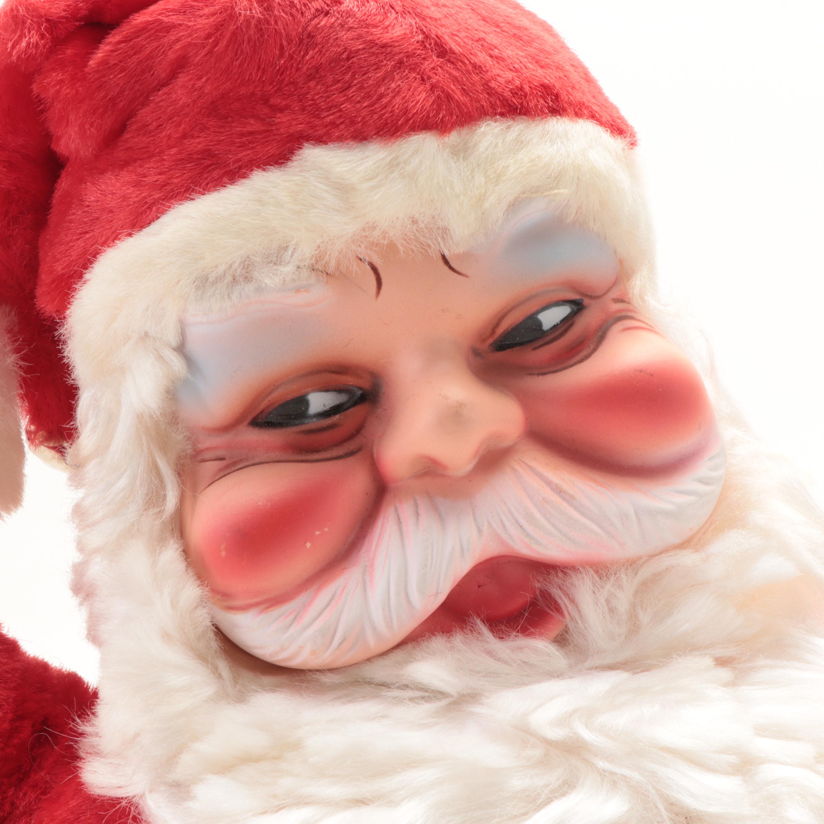 Howard Gale Style Plastic Santa Claus Doll, Mid-20th Century | EBTH
