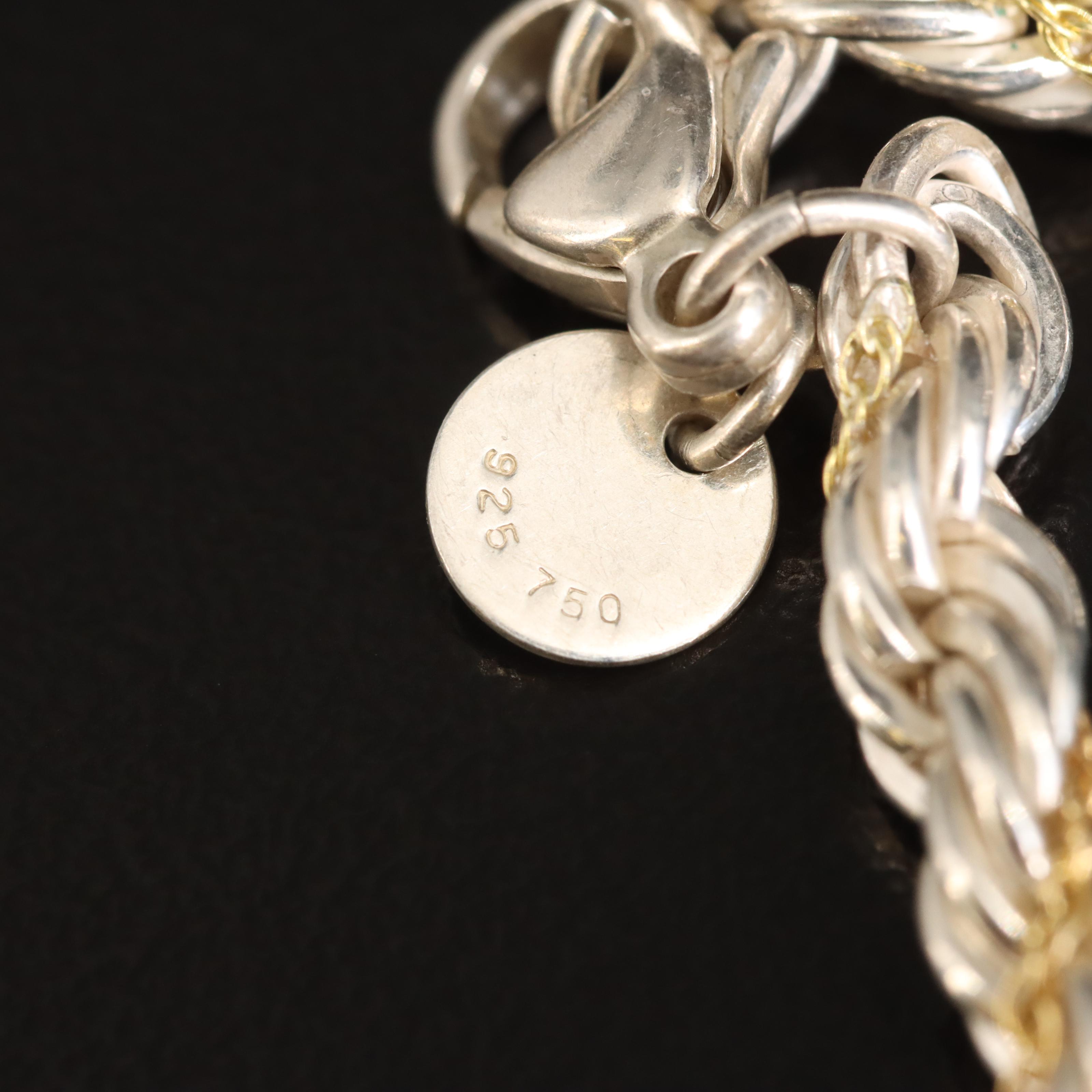 Tiffany & Co. Sterling Rope Chain Necklace with 18K Accent | EBTH