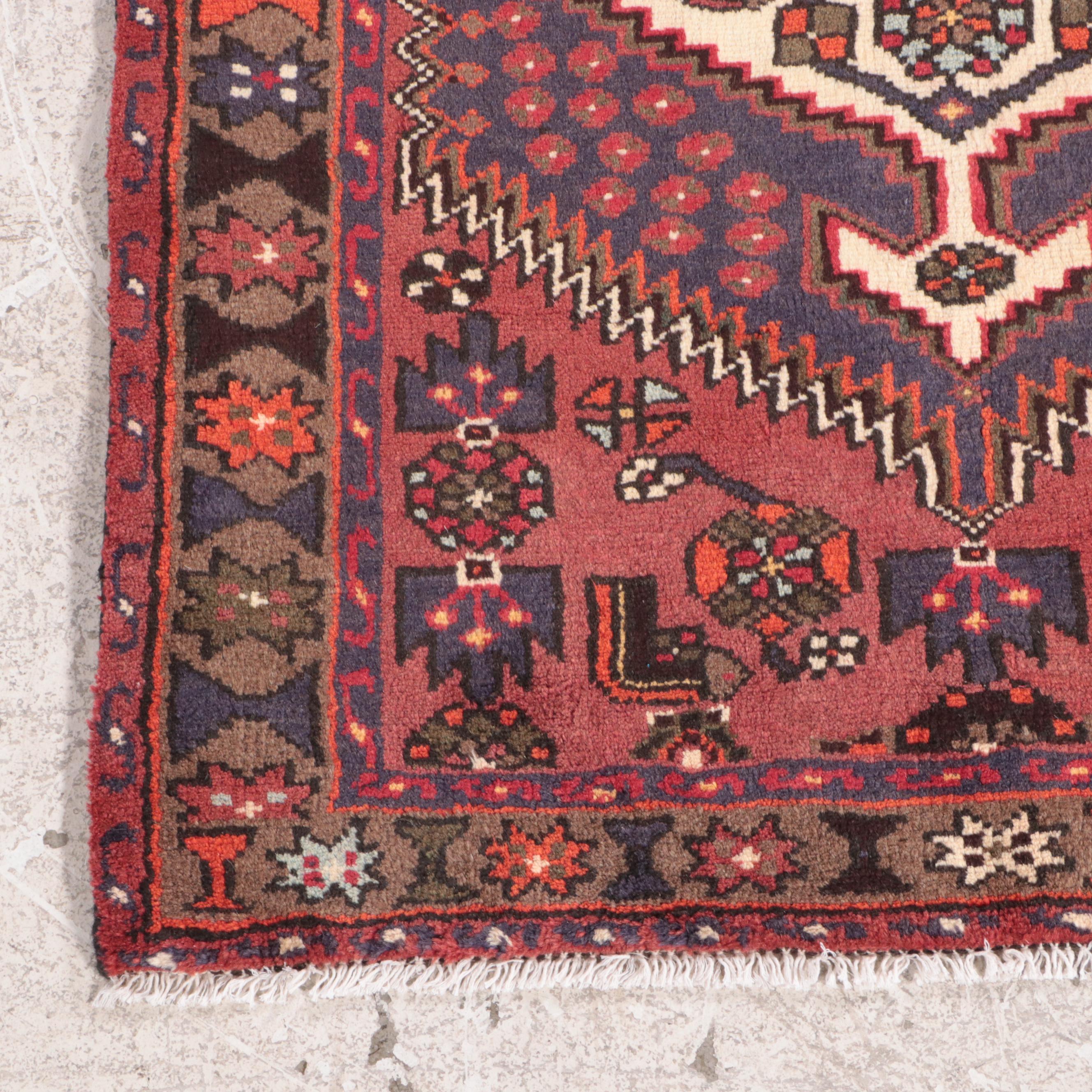3 4 X 4 9 Hand Knotted Persian Tuyserkan Accent Rug EBTH