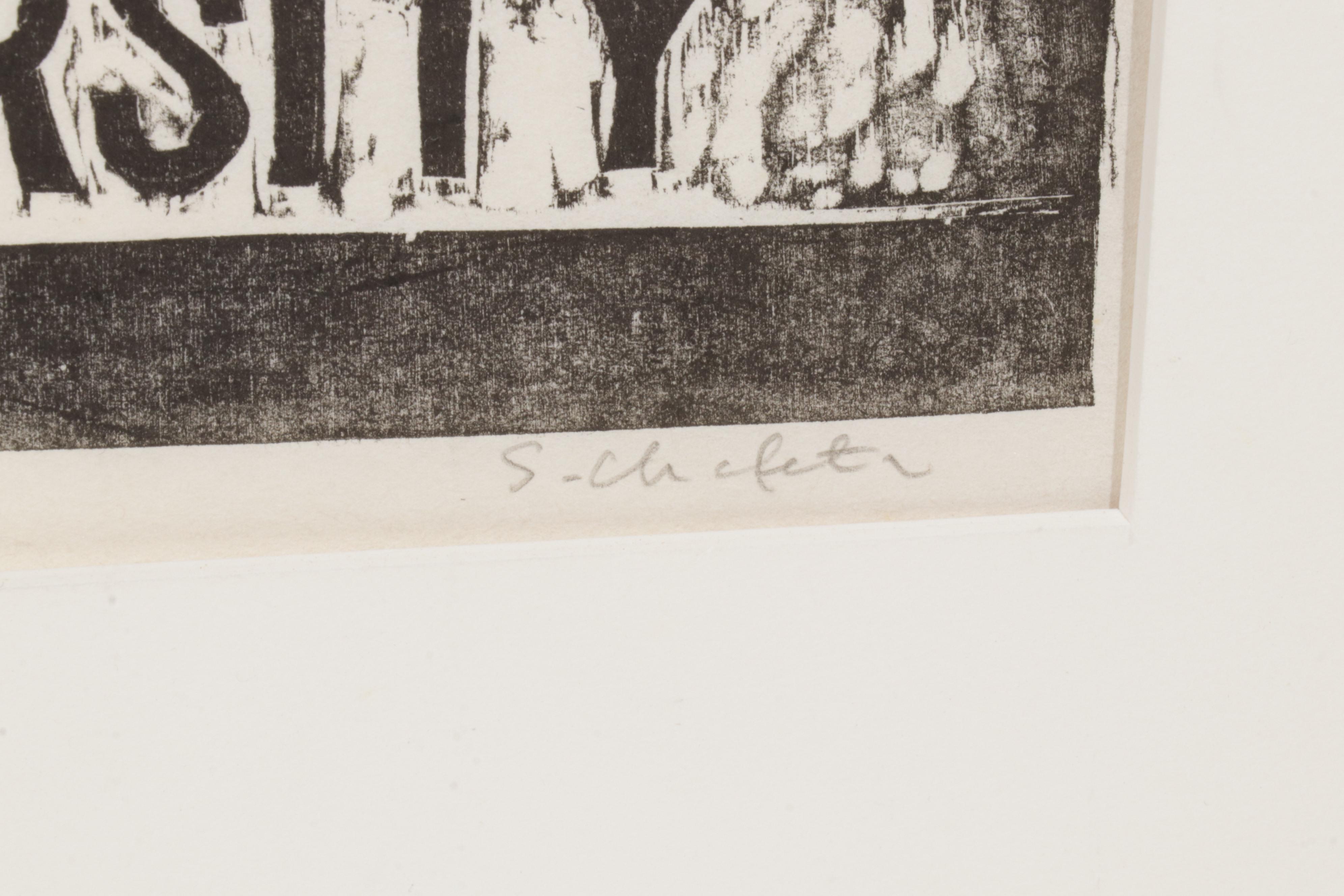 Sidney Chafetz Woodcut Poster for OSU's College of the Arts, 1978 | EBTH