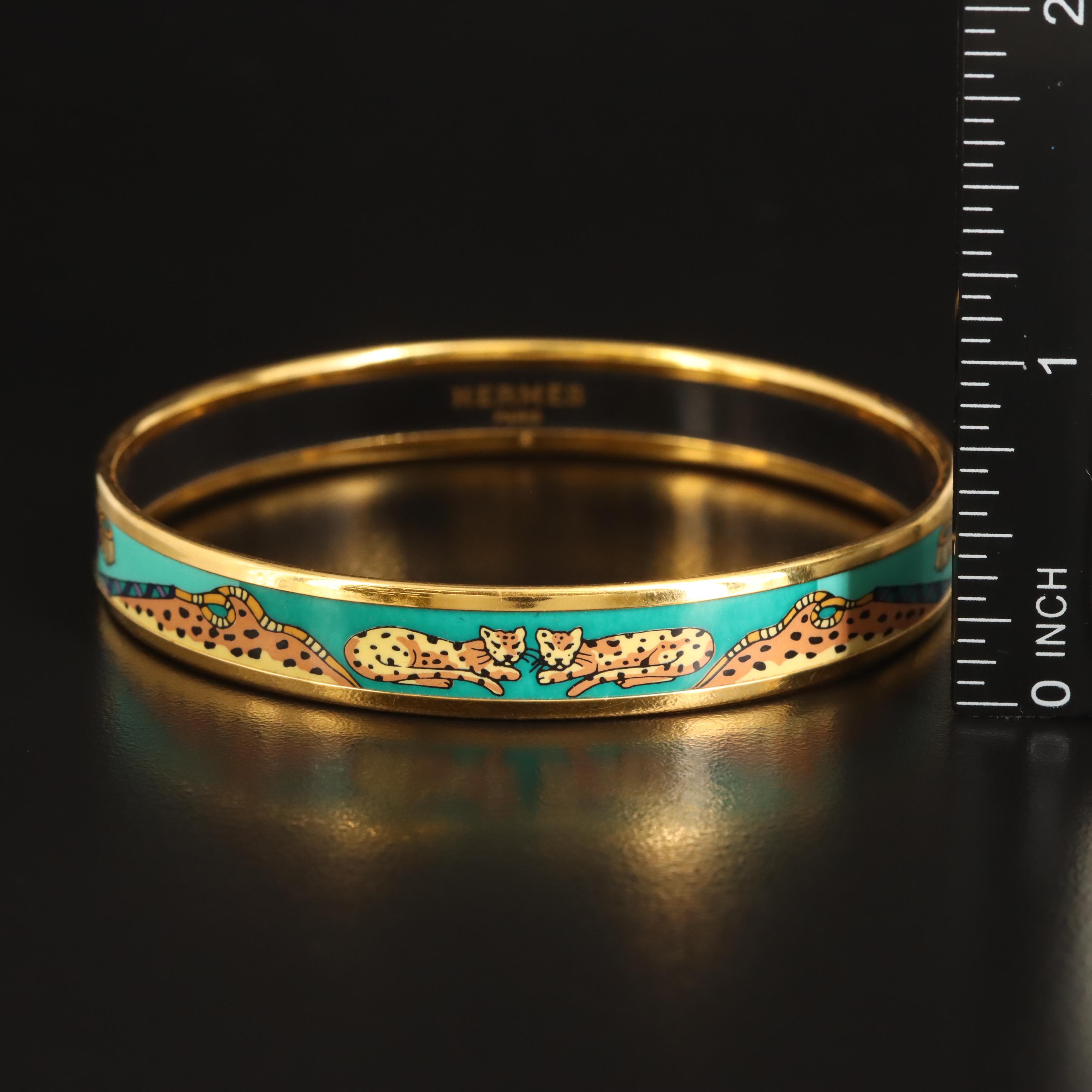 Hermès Narrow Leopard Bangle | EBTH