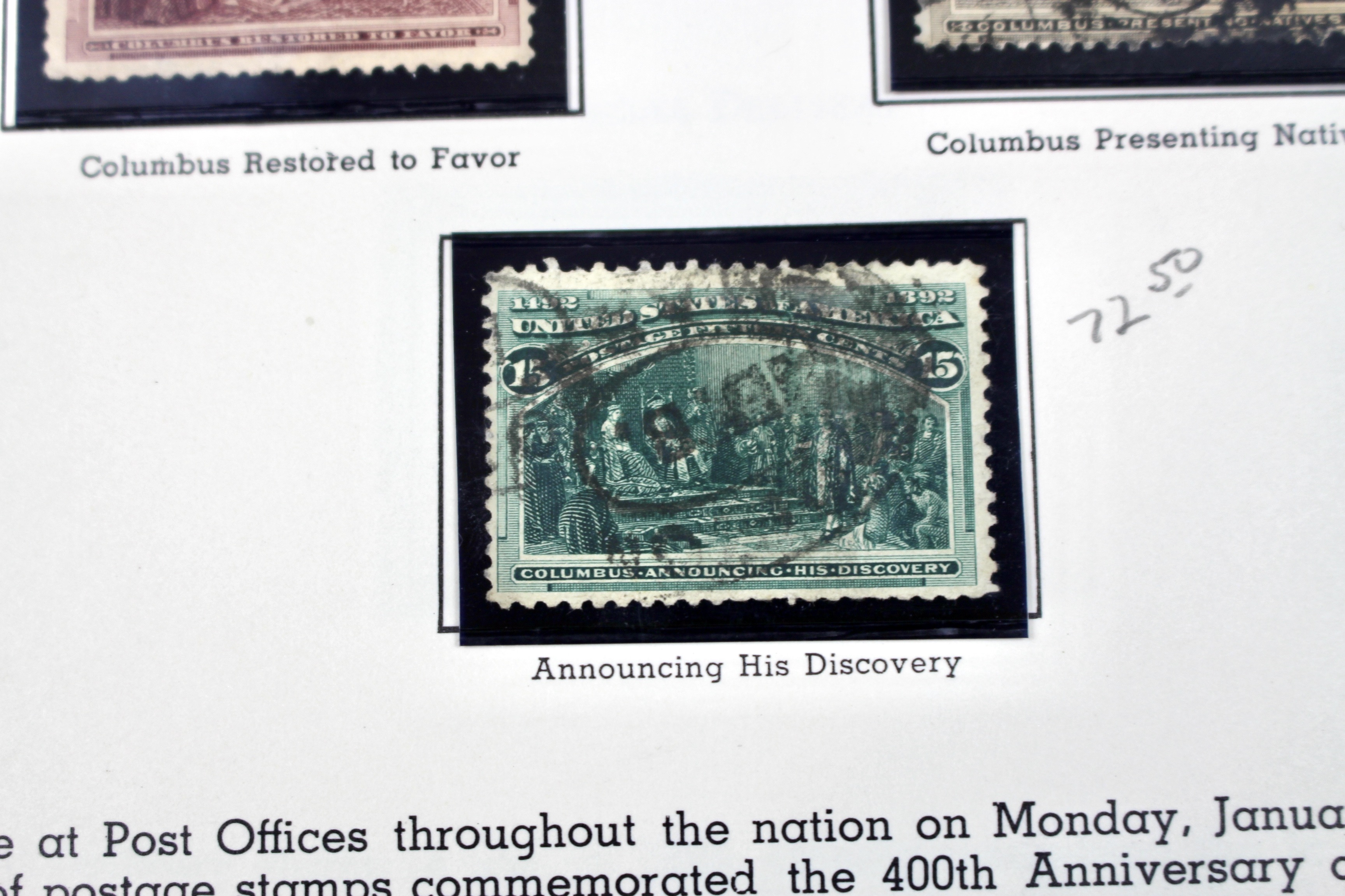 U.S. Commemorative Stamp Collection Including Stamps from 1893-1959 | EBTH