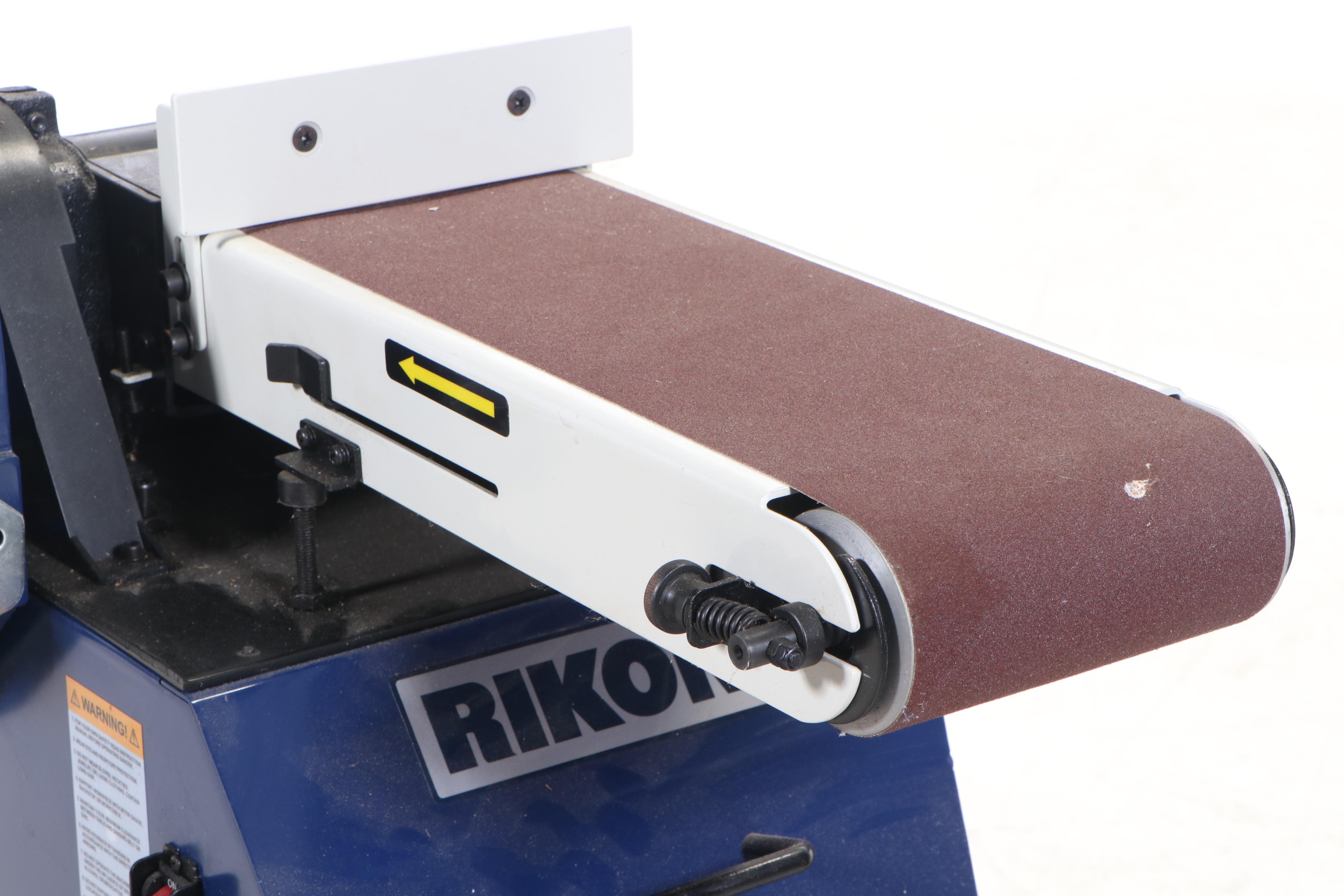 Rikon Belt and Disc Sander on Portable Bench | EBTH