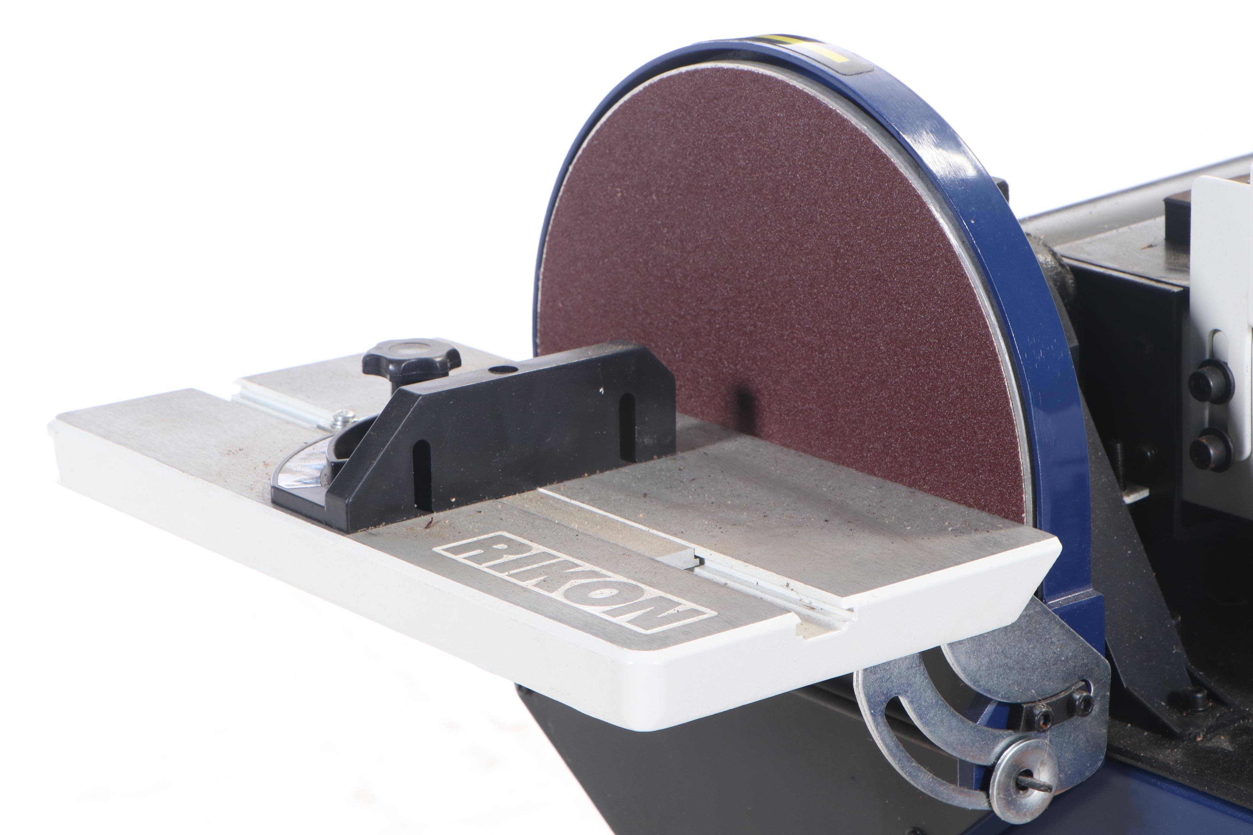Rikon Belt and Disc Sander on Portable Bench | EBTH