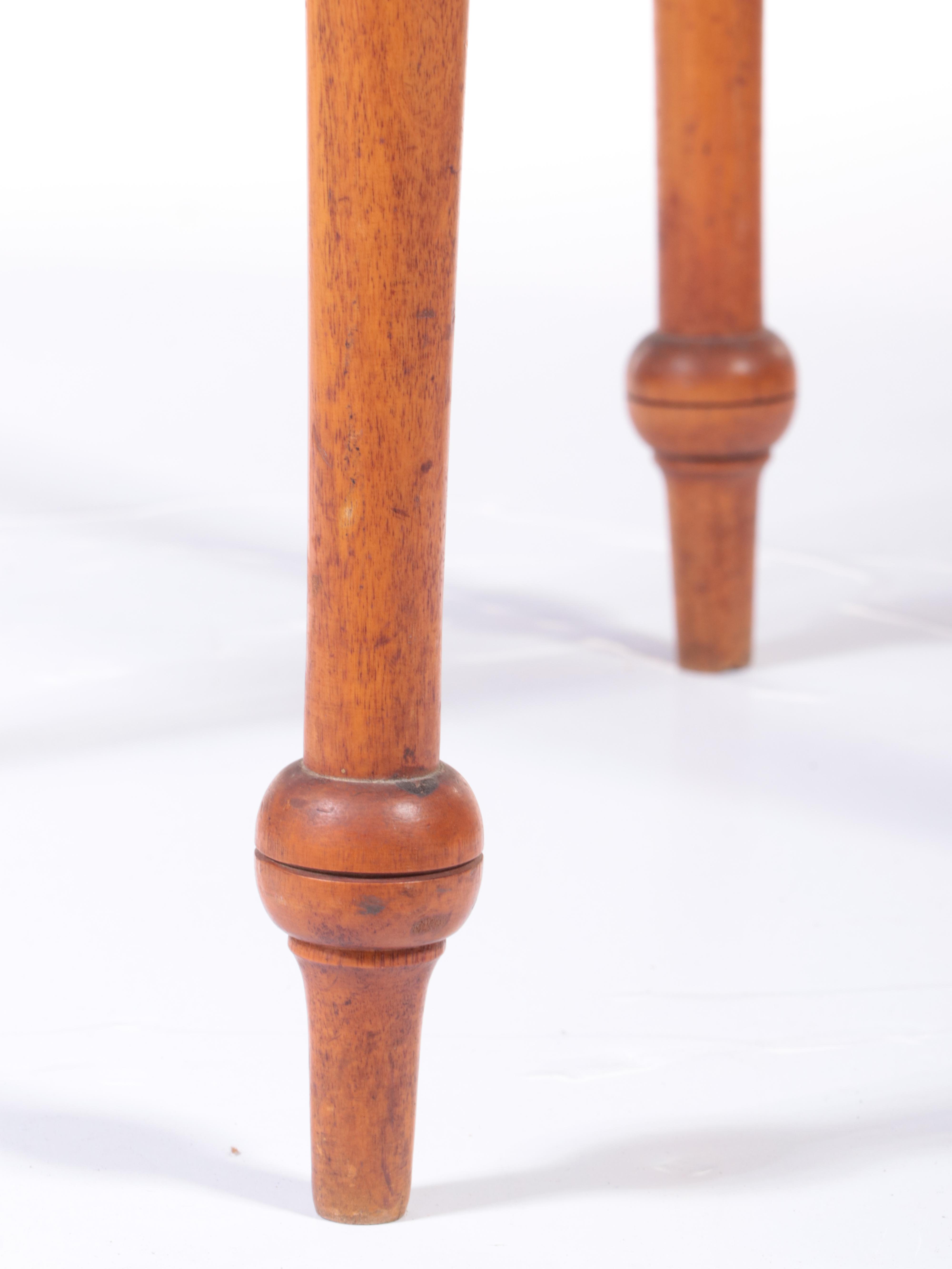 American Primitive Maple and Walnut Drop-Leaf Side Table, 19th Century ...