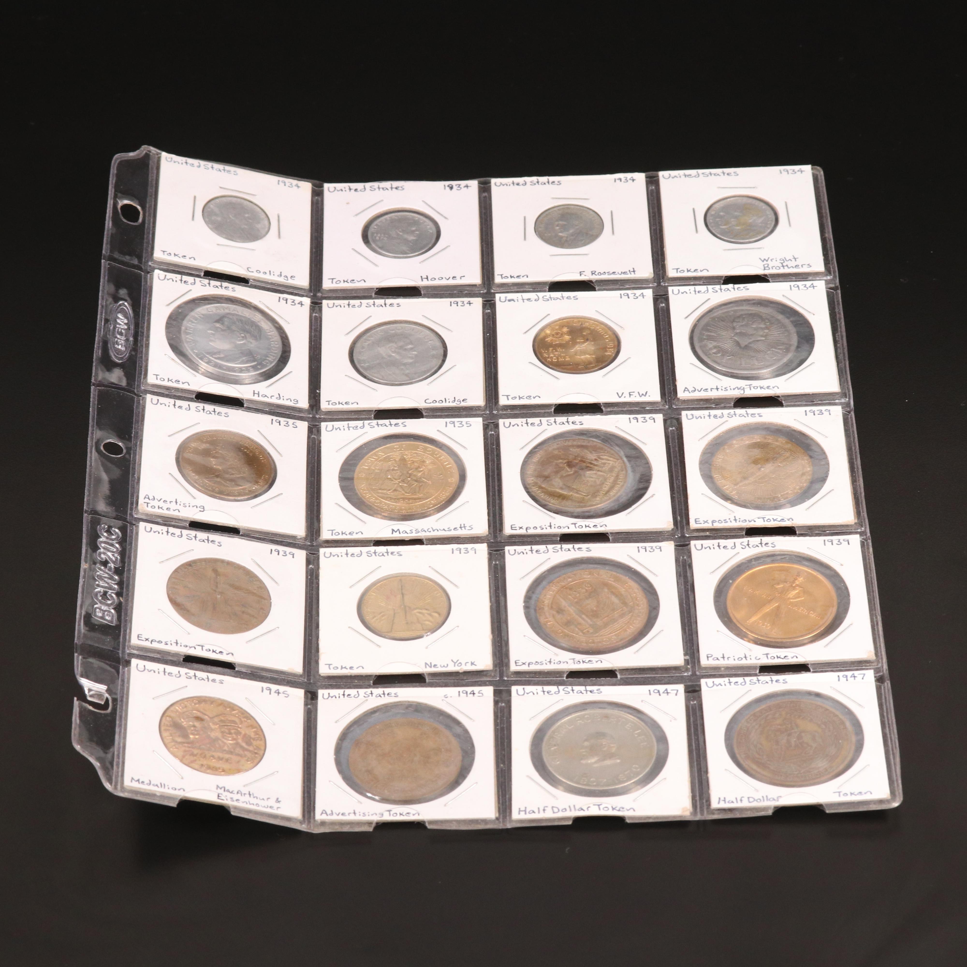 Group of Twenty United States Modern Tokens | EBTH