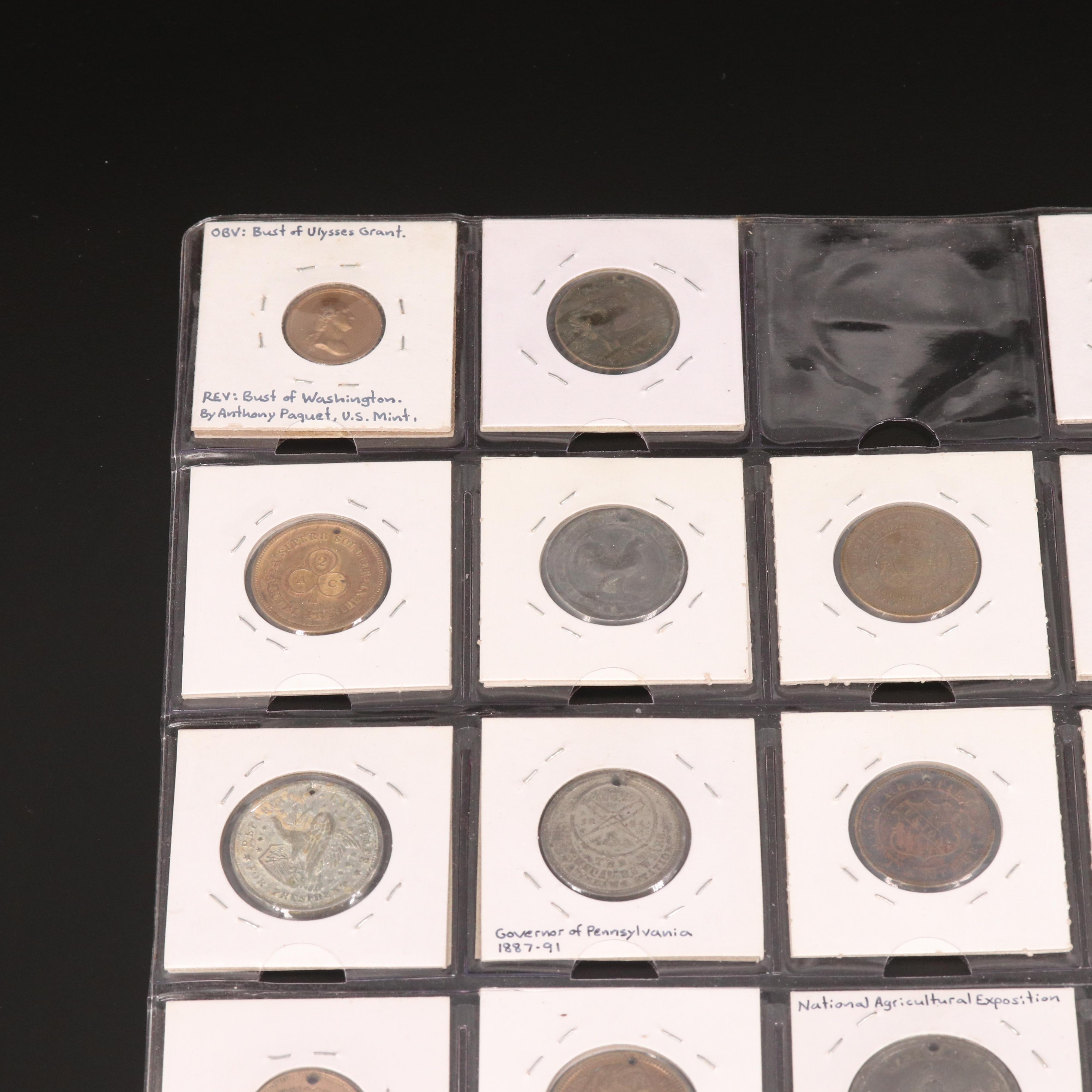 Group of Nineteen United States Modern Political Tokens | EBTH
