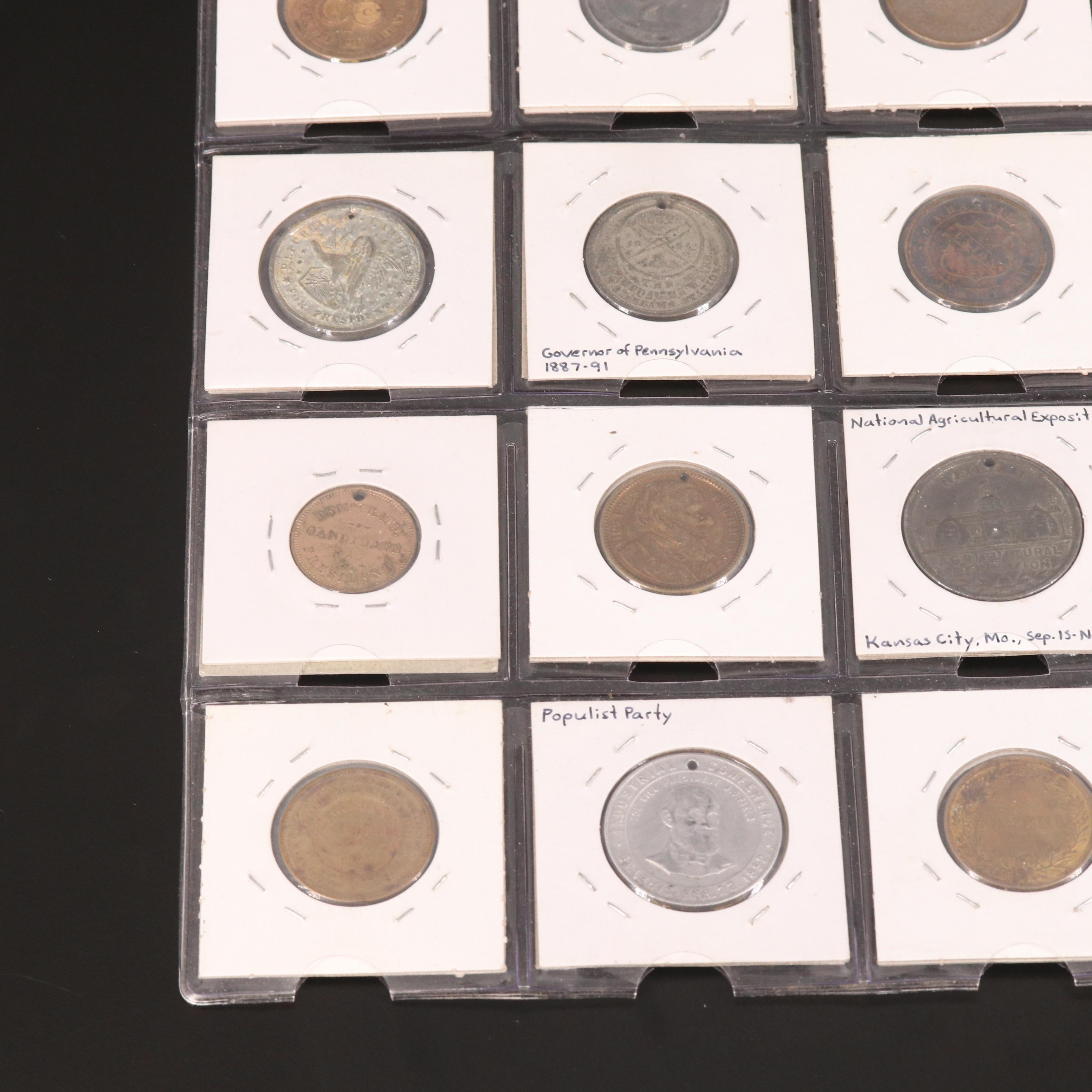 Group of Nineteen United States Modern Political Tokens | EBTH