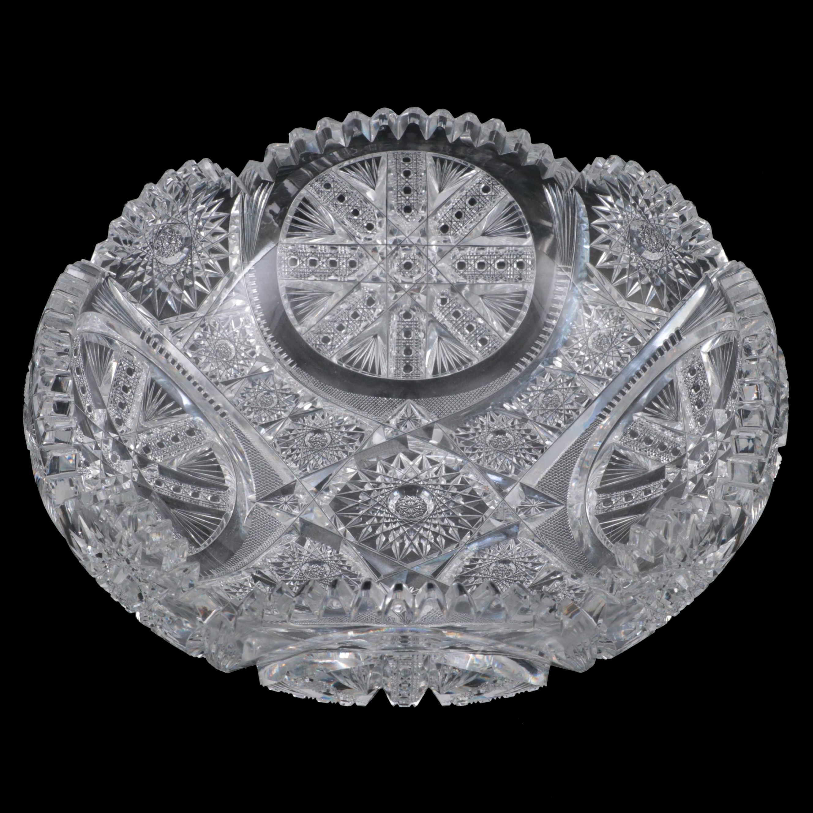 H. C. Fry Glass Co. "Chicago" American Brilliant Cut Glass Bowl, Early ...