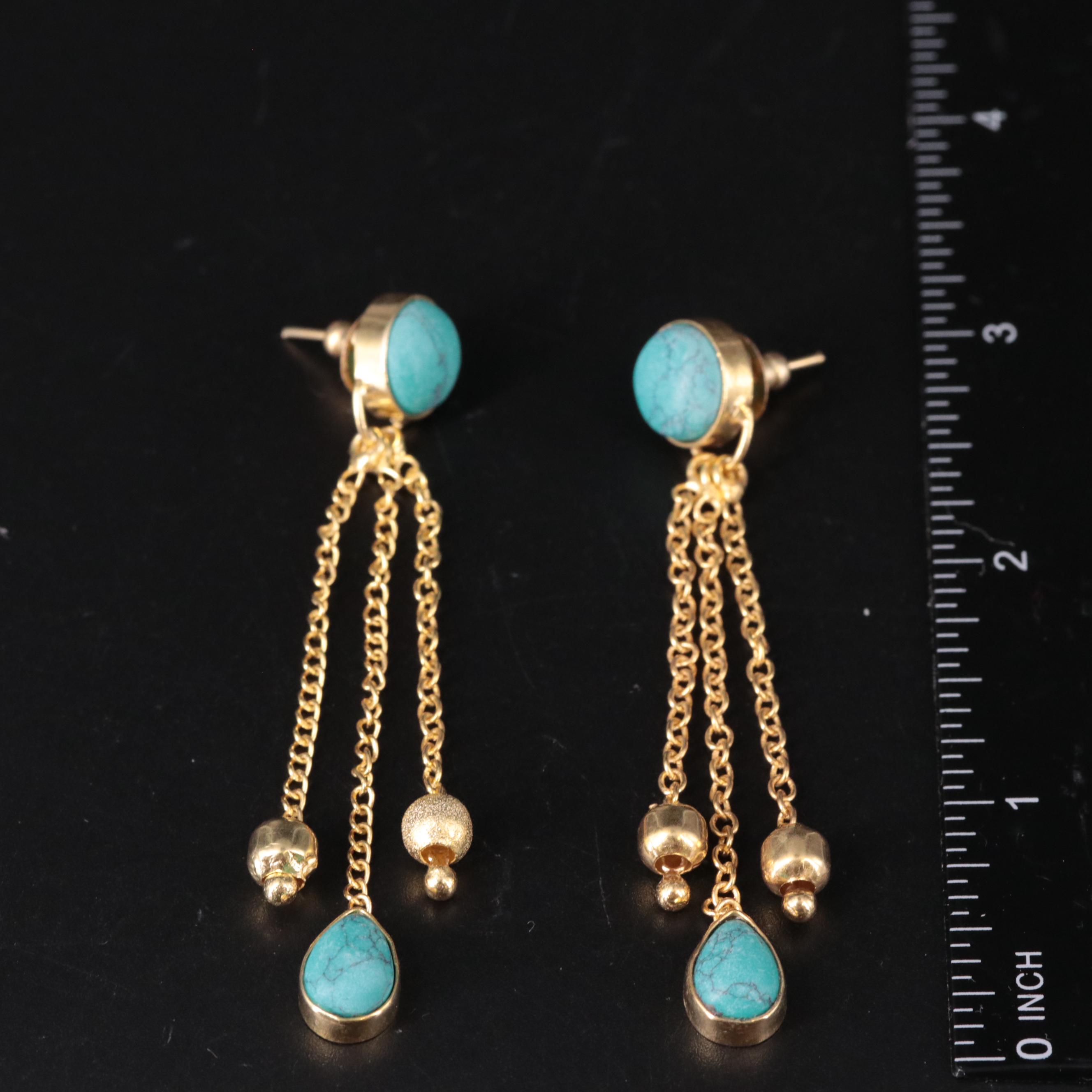 Turquoise Chandelier Earrings | EBTH