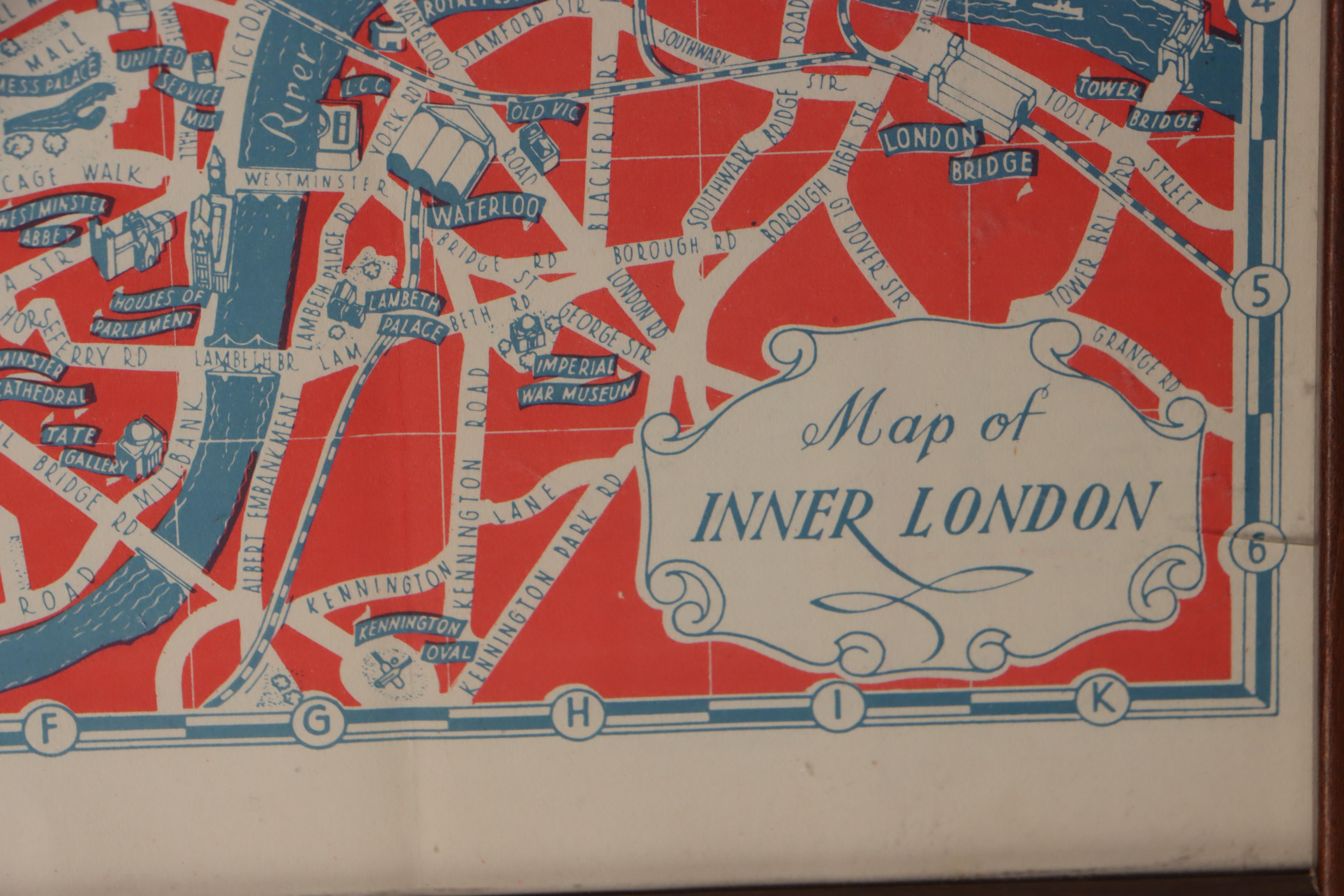 Lithograph Map of Inner London, 20th Century | EBTH
