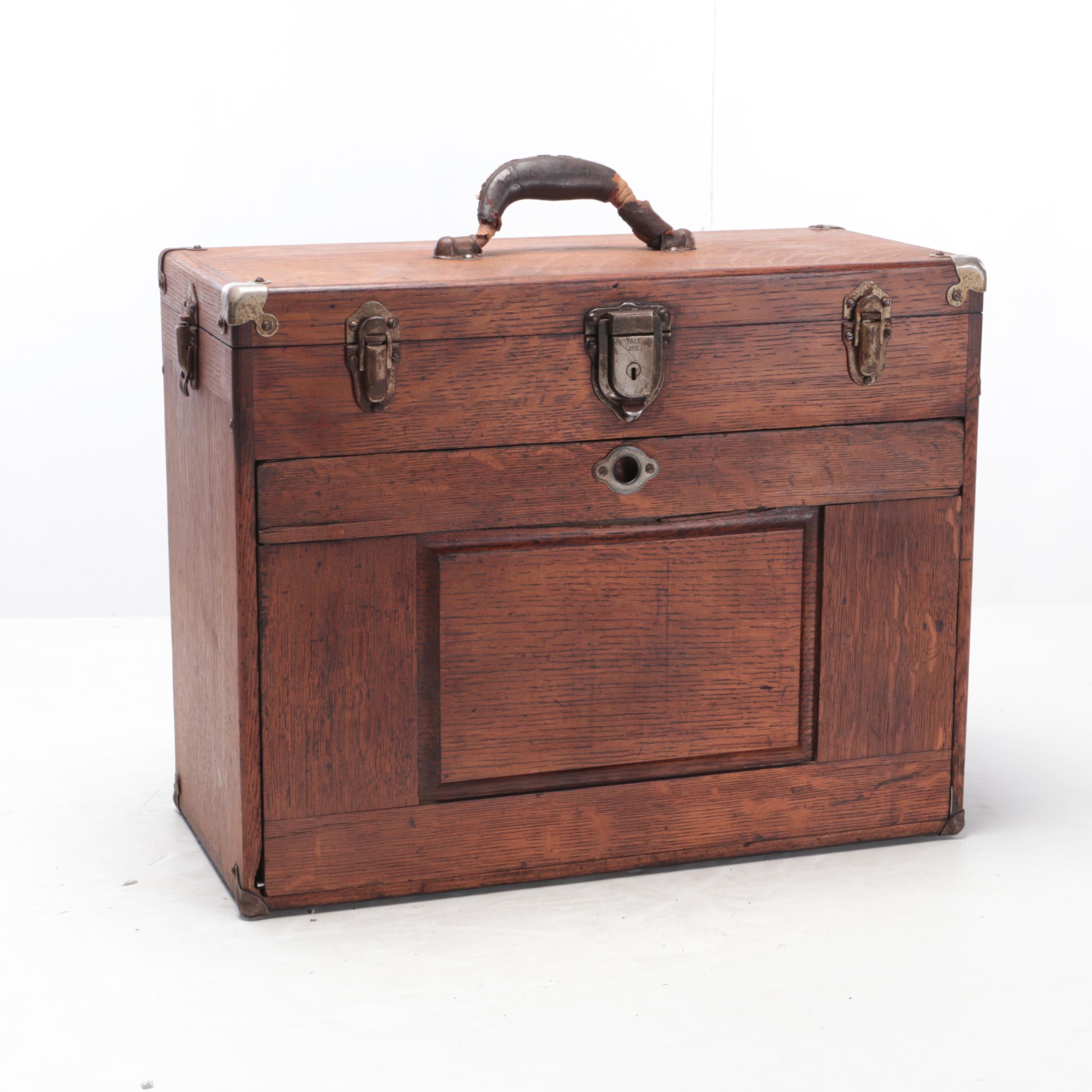 Gerstner & Sons Eleven-Drawer Oak Top Machinist's Chest, Early 20th ...