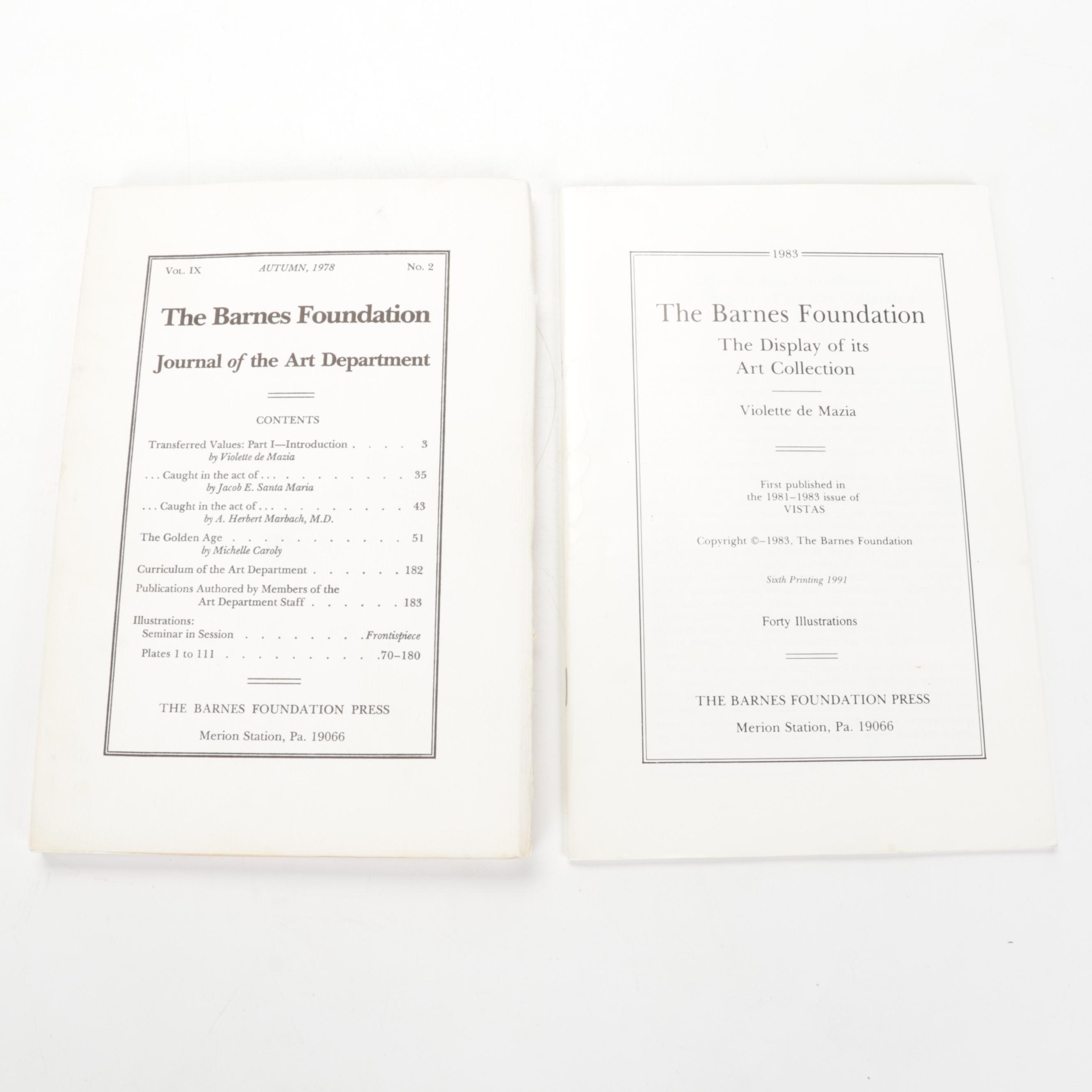 The Barnes Foundation Art Reference Books Including "Masterworks" | EBTH