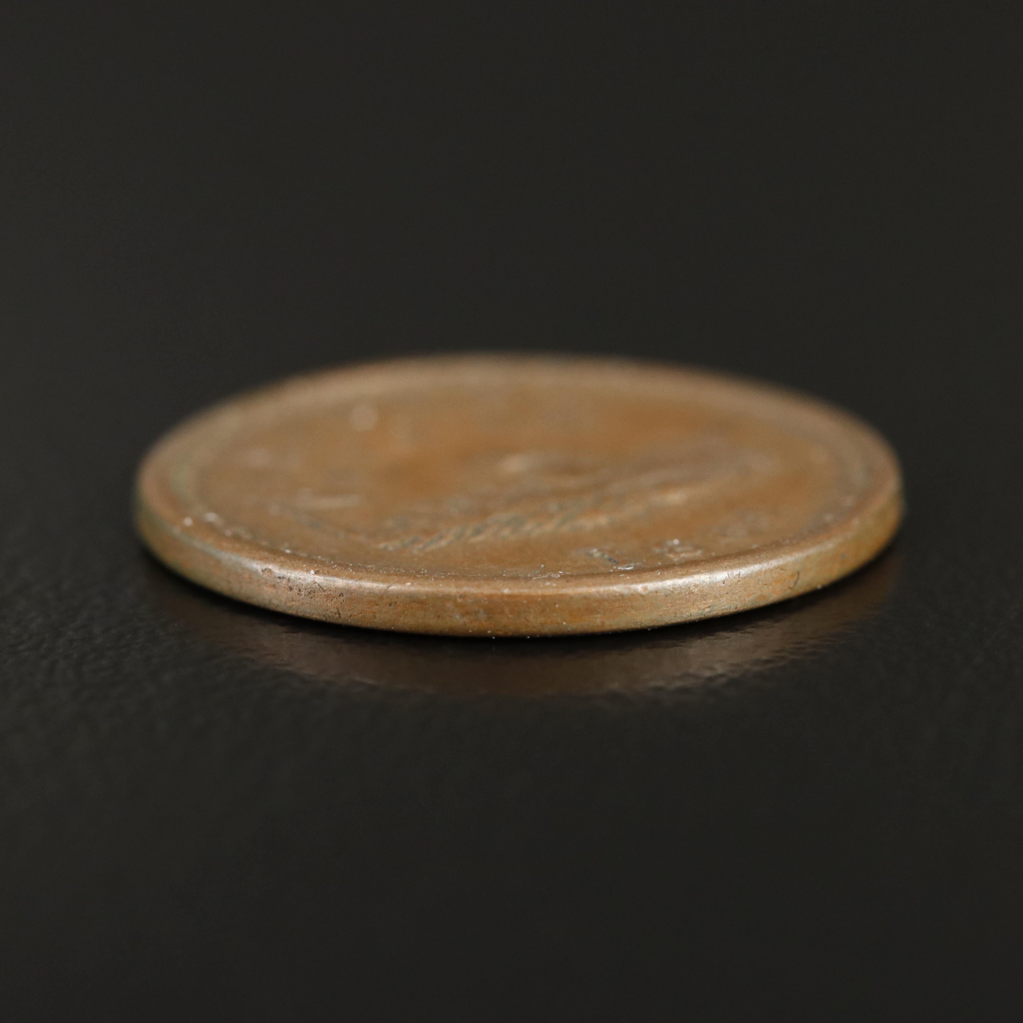 1864 "Monitor (Warship) / Our Navy" Civil War Token | EBTH