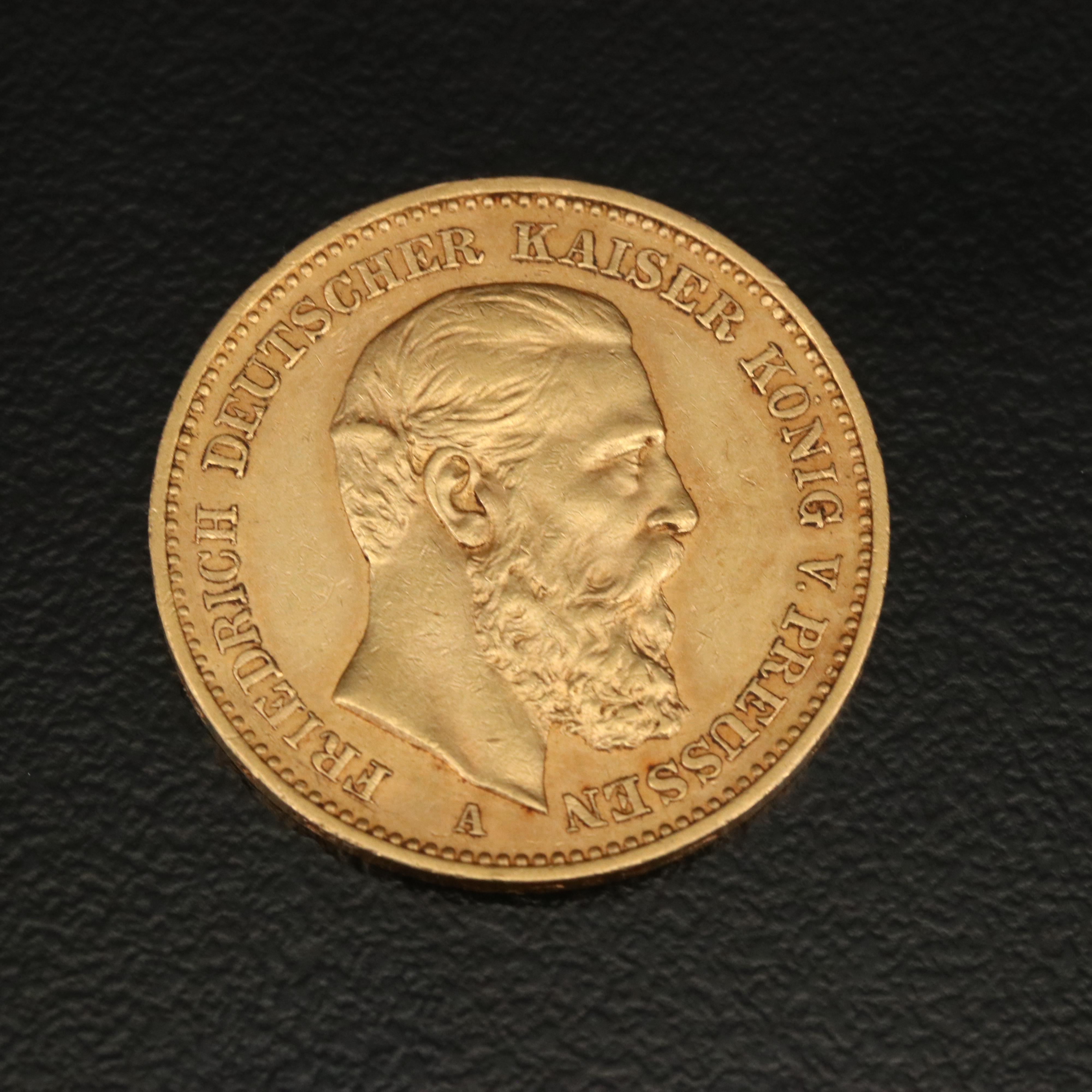 1888-A Prussia Twenty Marks Gold Coin | EBTH