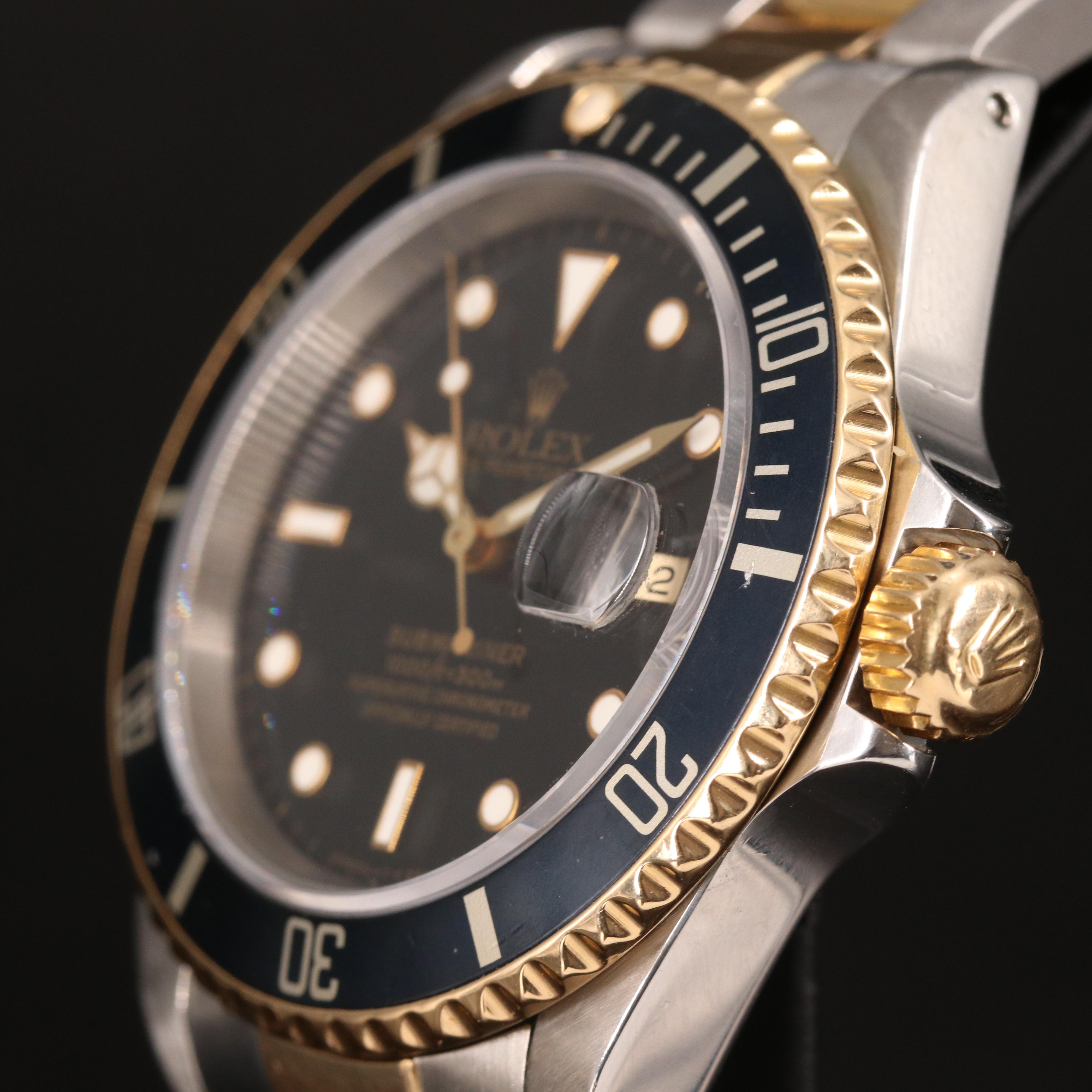 1991 Rolex Submariner 18K and Stainless Wristwatch | EBTH