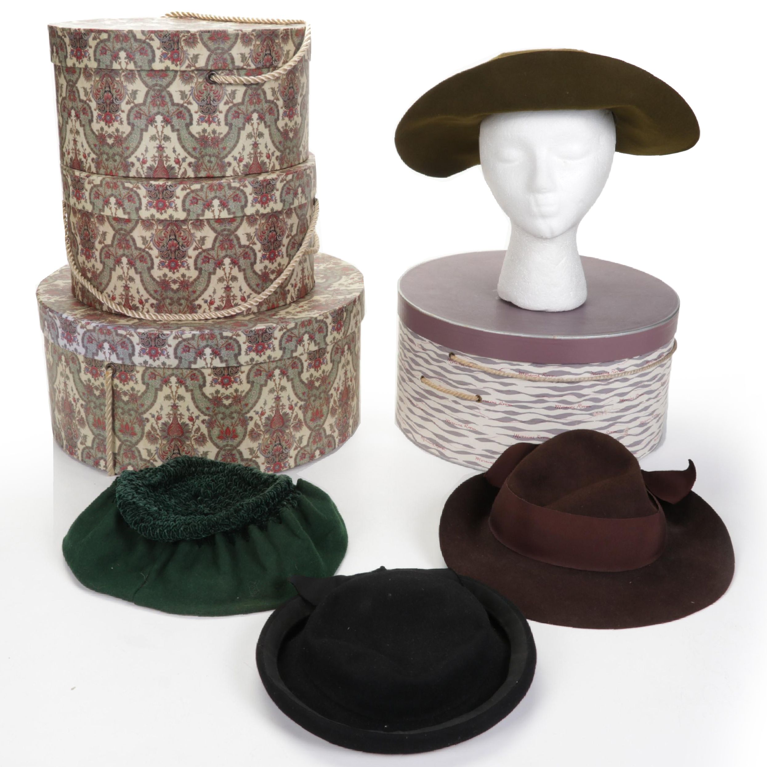 Vintage Hats and Hat Boxes, Mid to Late 20th Century | EBTH