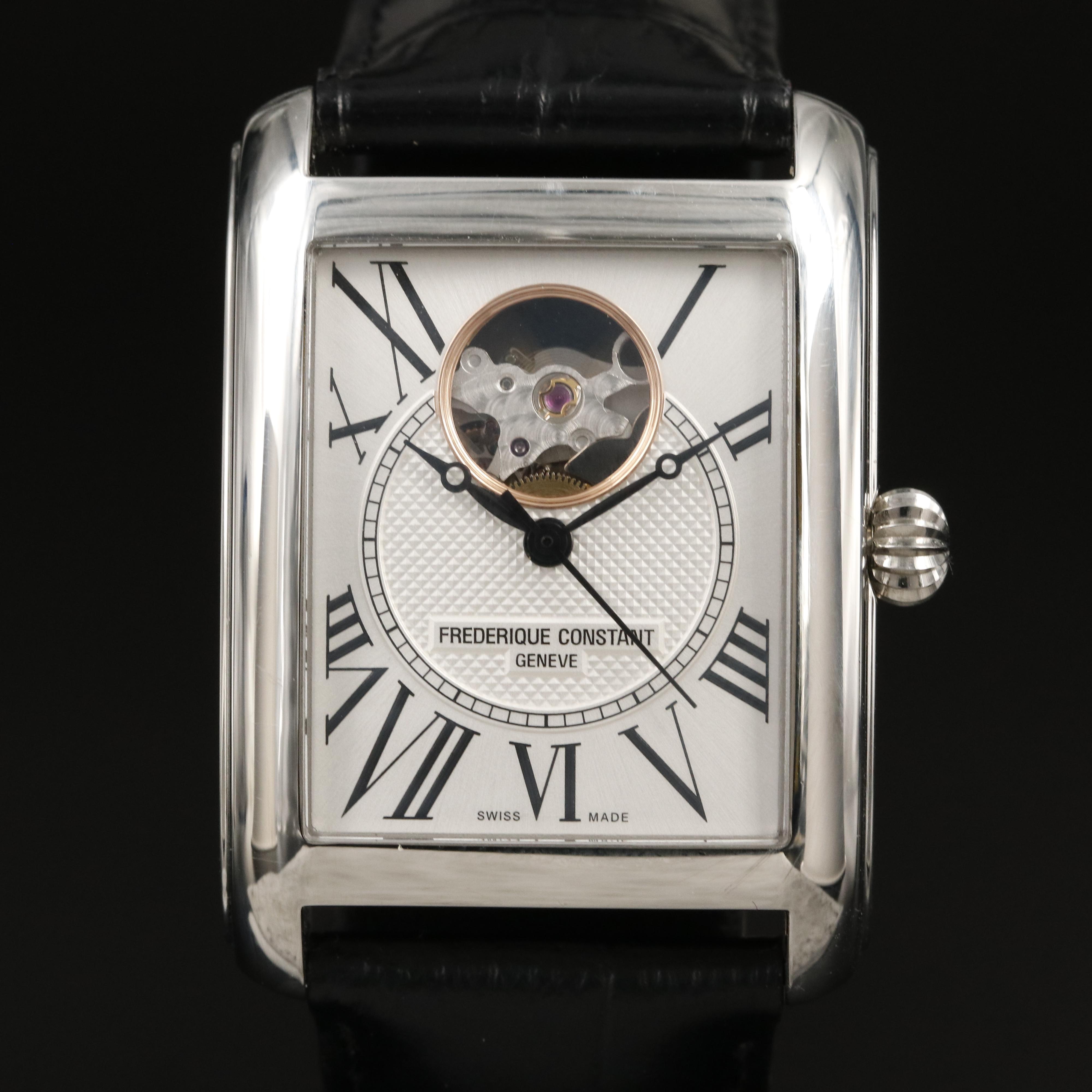 Frederique Constant Carre Classic Open Balance Wristwatch | EBTH