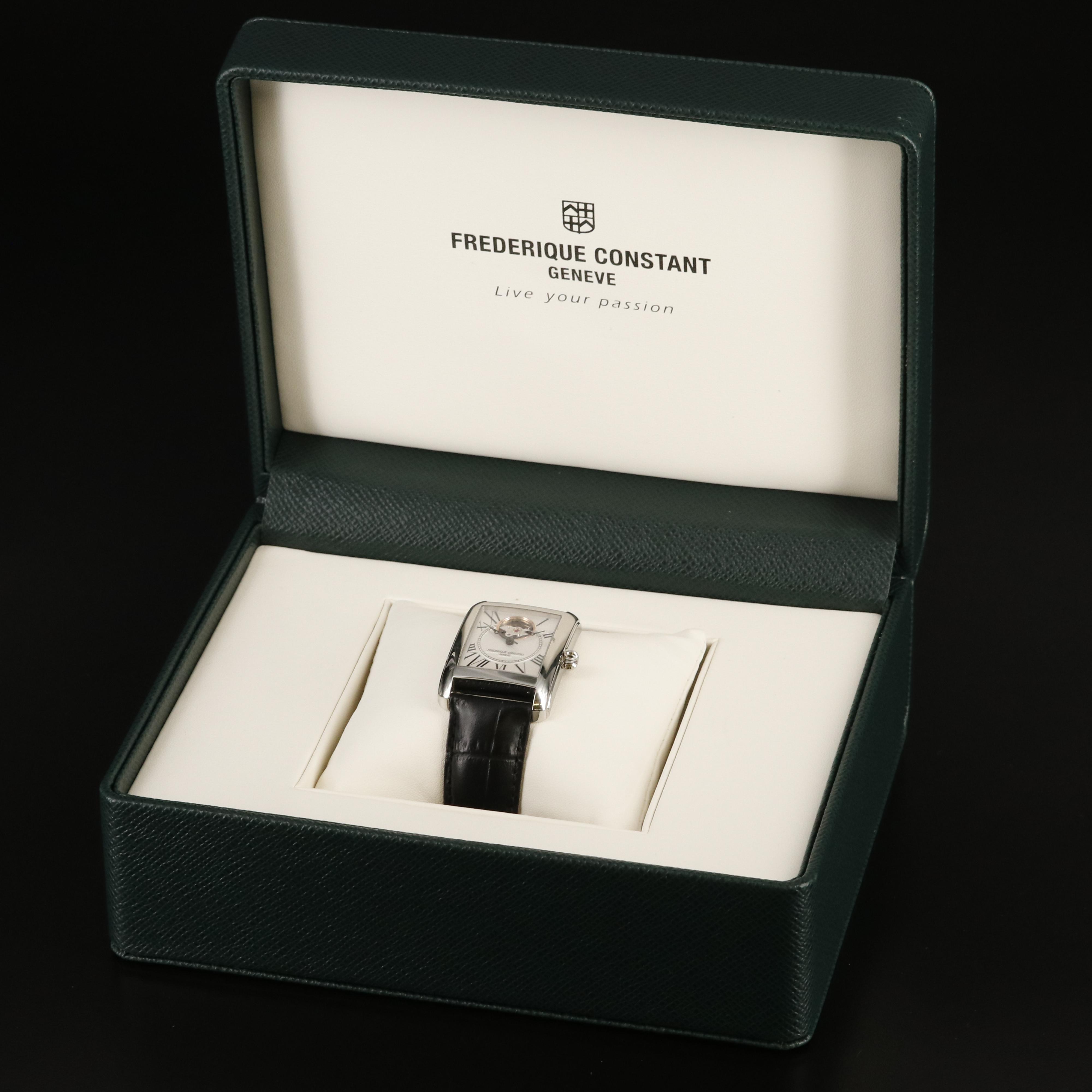 Frederique Constant Carre Classic Open Balance Wristwatch | EBTH